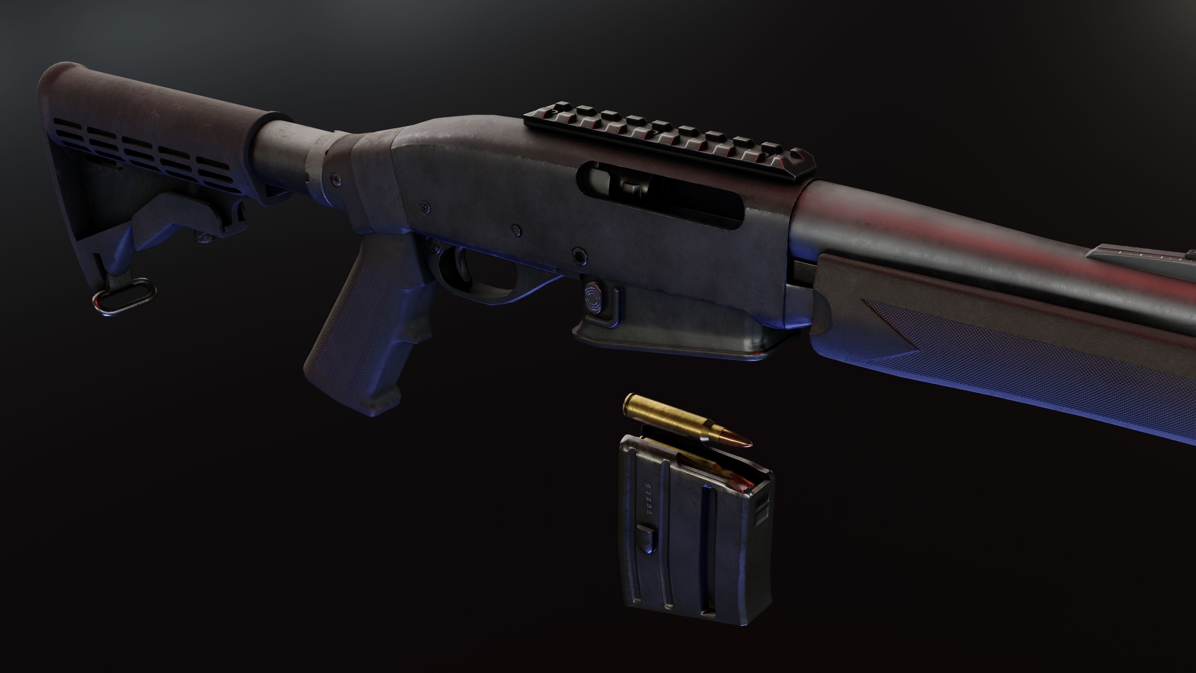 3D model Remington 7615 Police Carbine VR / AR / low-poly | CGTrader