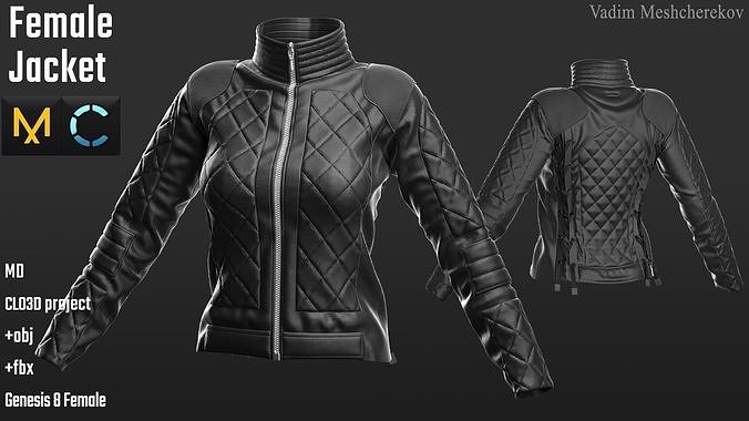 Female Jacket 1 3D model | CGTrader