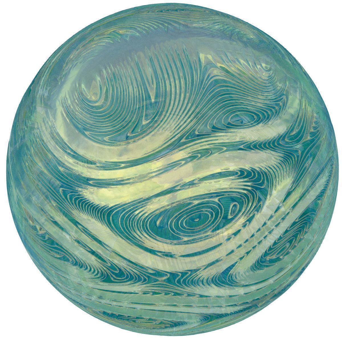 Jupiter glass ball with swirls 3D model | CGTrader