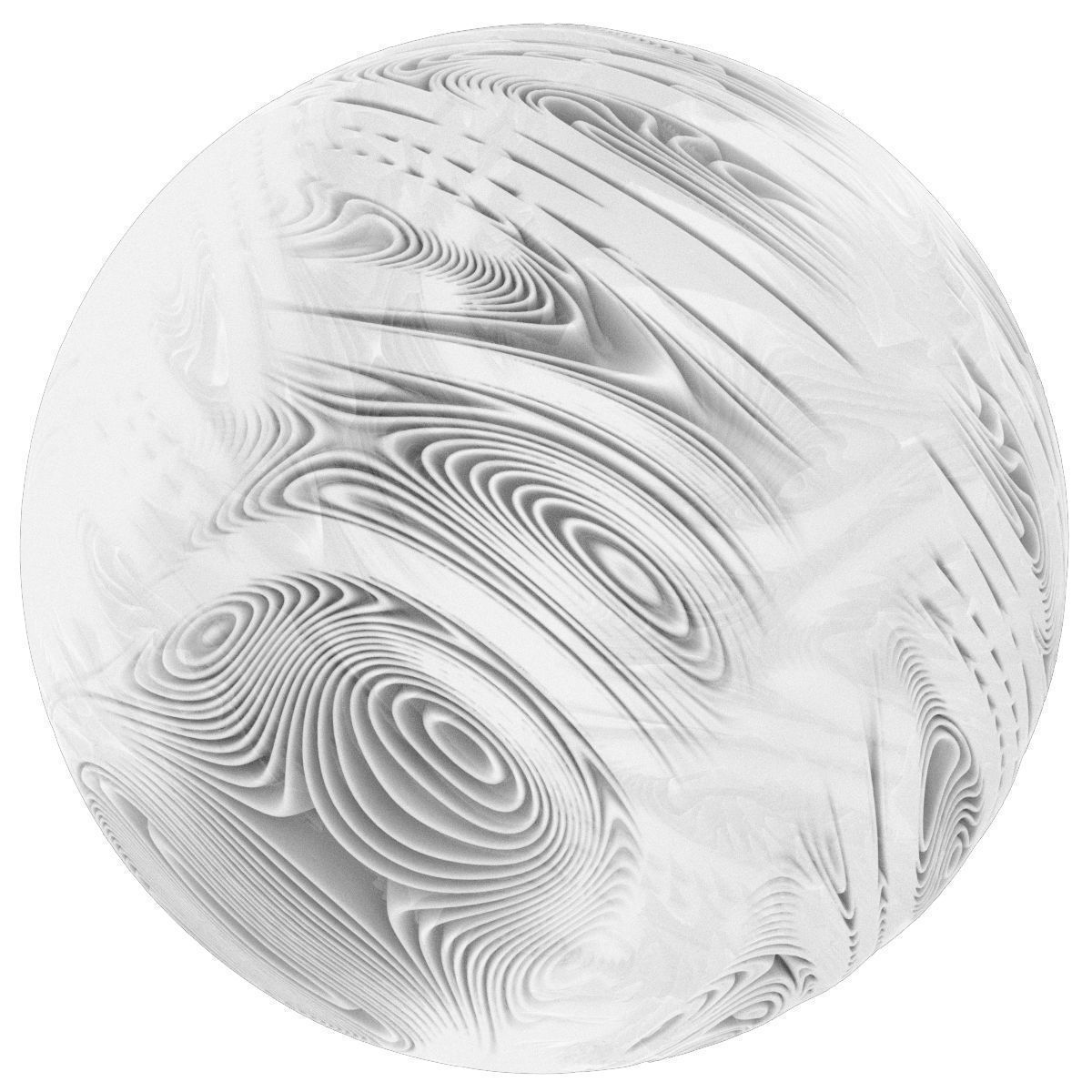 Jupiter glass ball with swirls 3D model | CGTrader