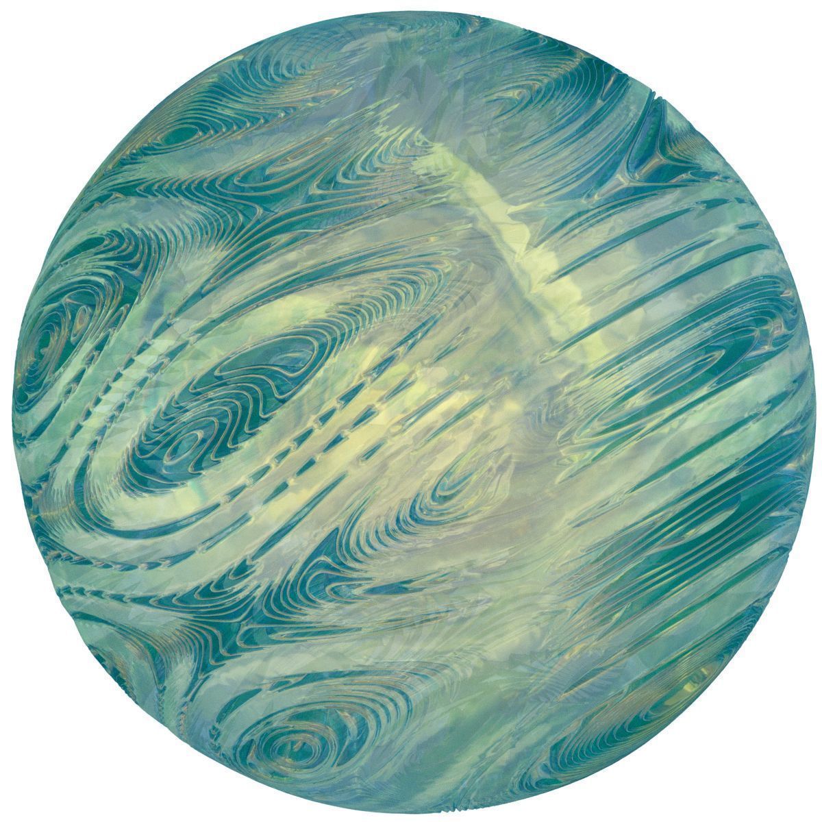 Jupiter glass ball with swirls 3D model | CGTrader