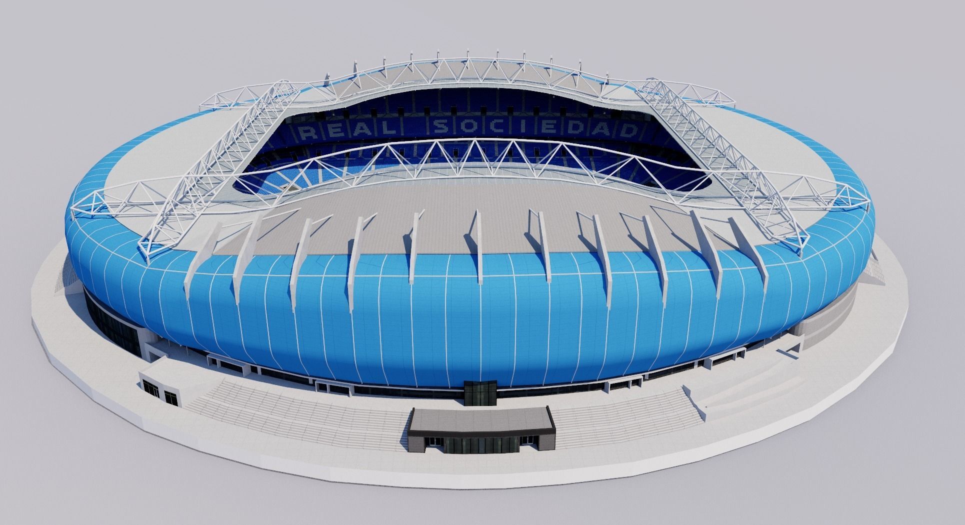 Reale Arena - Anoeta Stadium - San Sebastian Spain 3D model | CGTrader