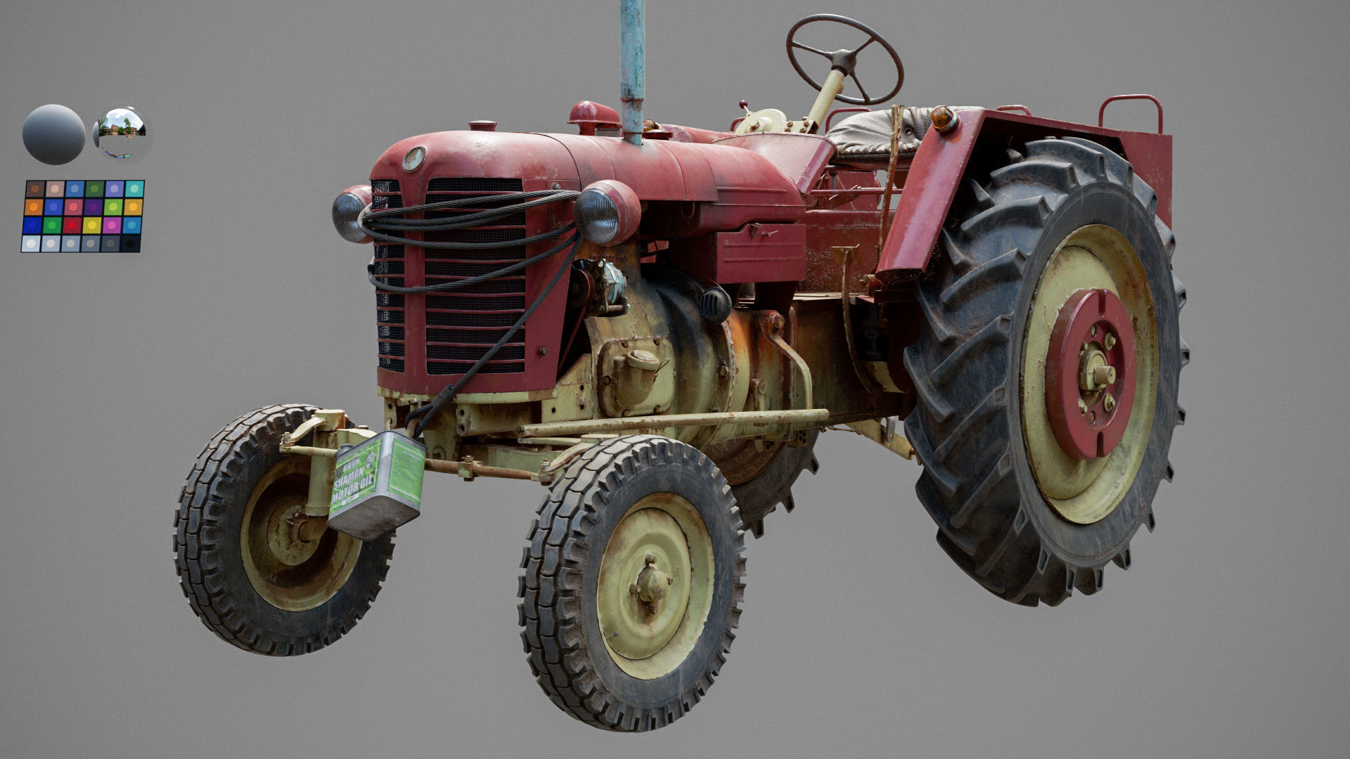 Tractor Zetor 25K 3D model | CGTrader