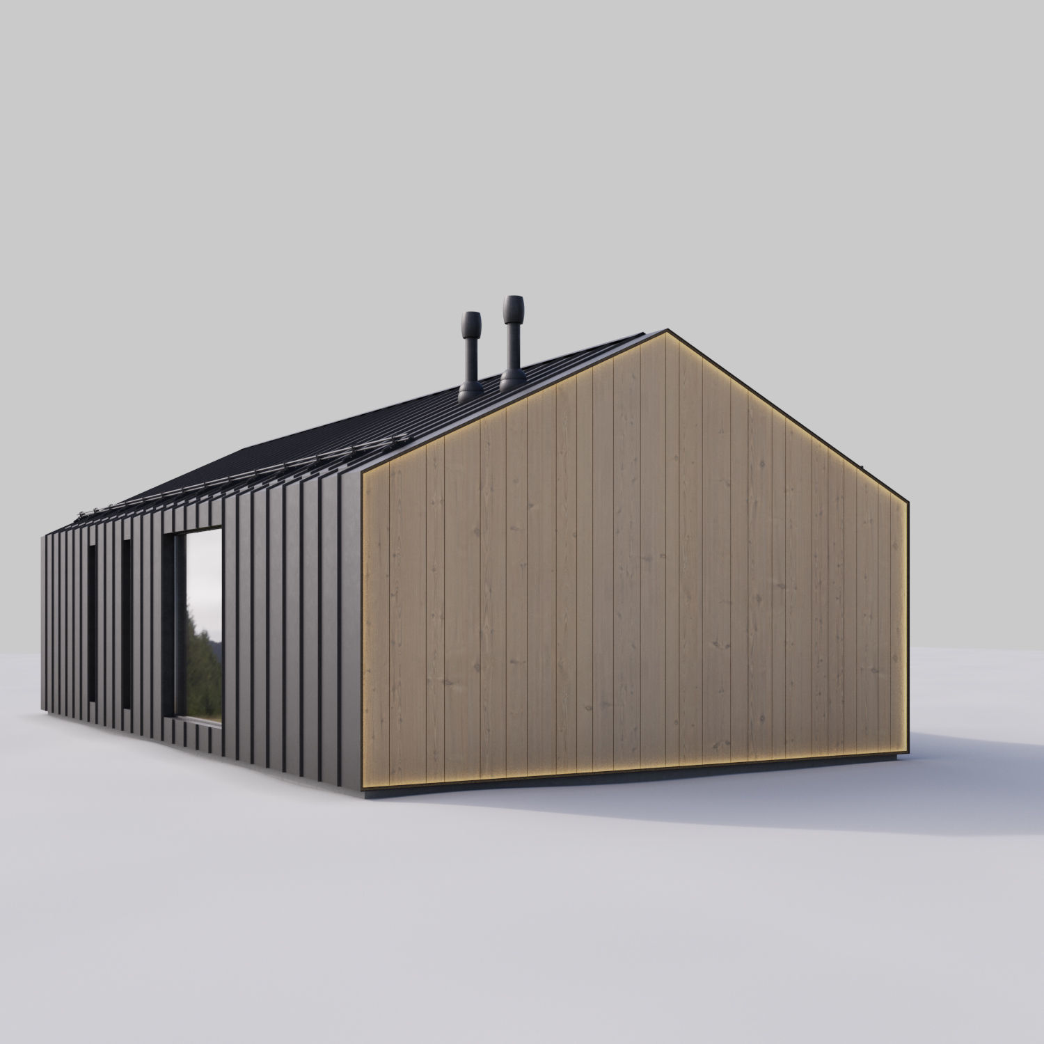 Barn House 3D model -01- 3D model | CGTrader