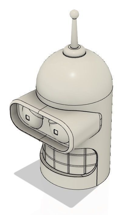 Bender head free 3D model 3D printable | CGTrader