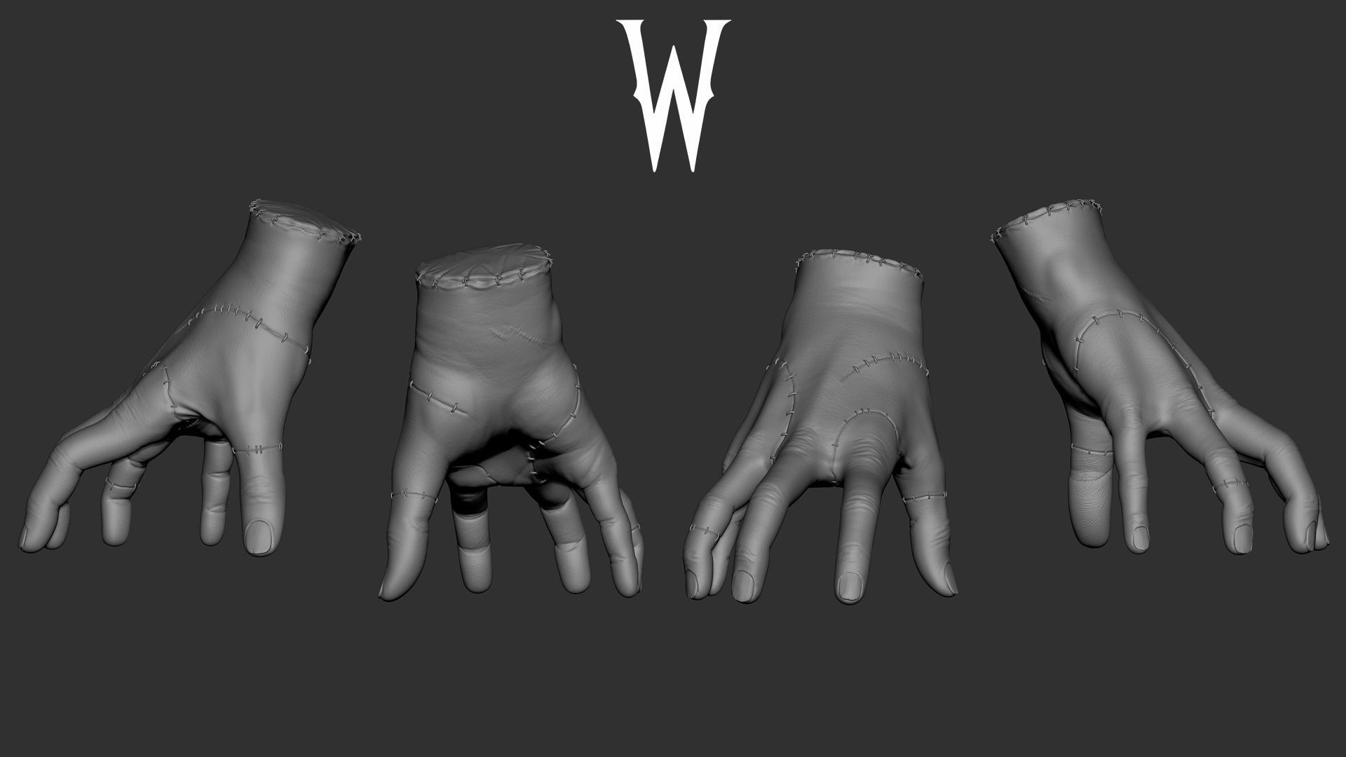 Wednesday - Thing - Maozinha 3D model 3D printable | CGTrader