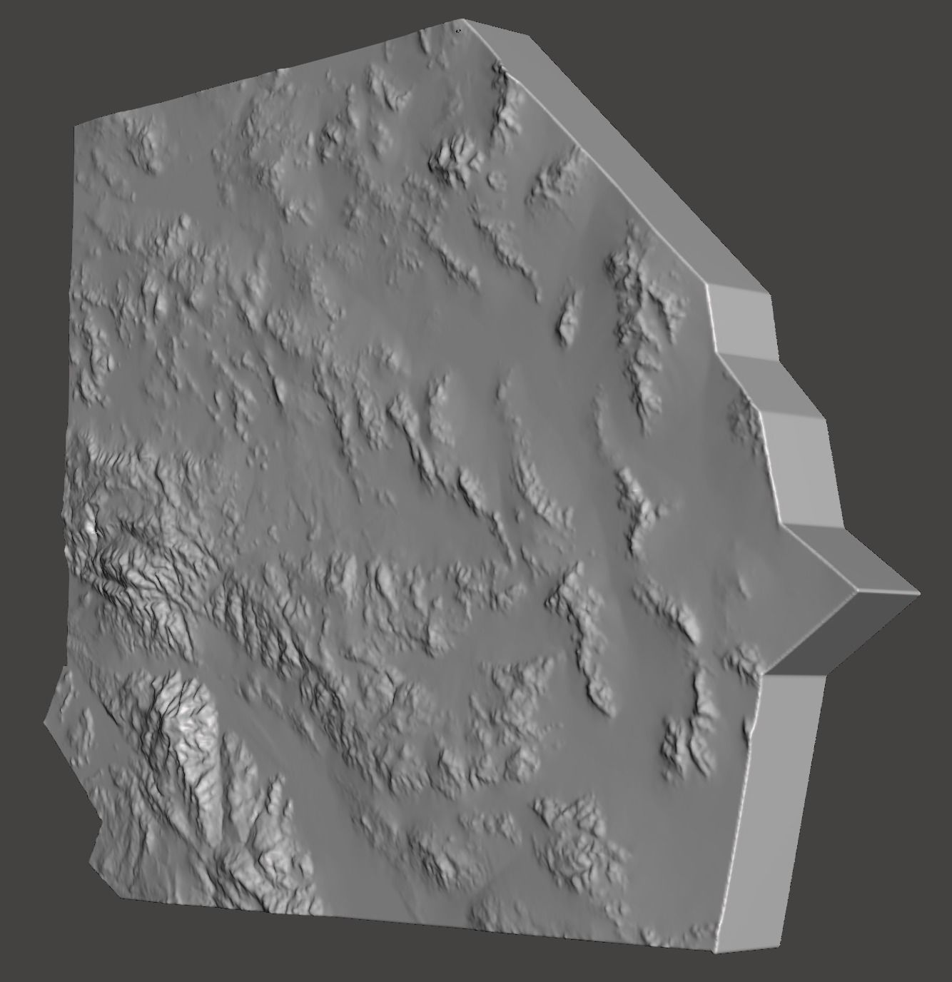 3D Model of The Inland Empire - Thick Cut 3D model 3D printable | CGTrader