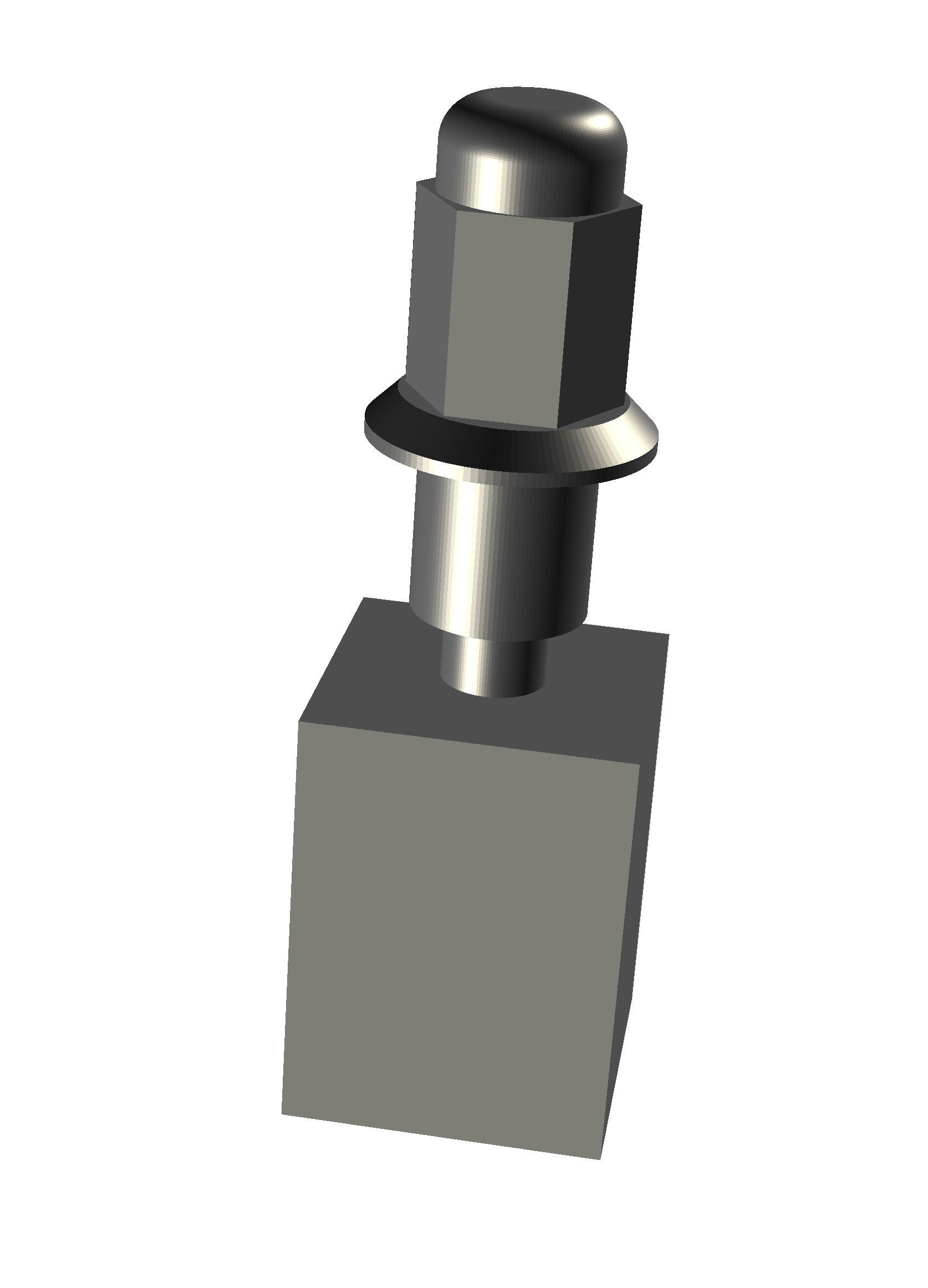 BIG RIG Wheel Lug Nut Standard 3D model 3D printable | CGTrader