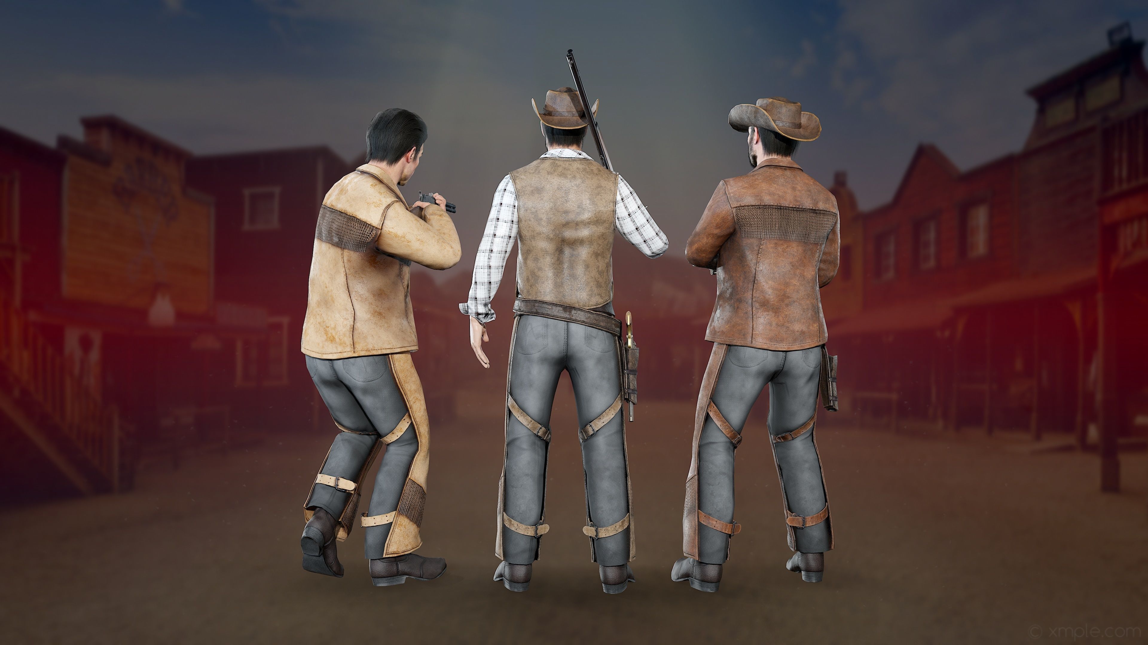 3D model Cowboy VR / AR / low-poly | CGTrader