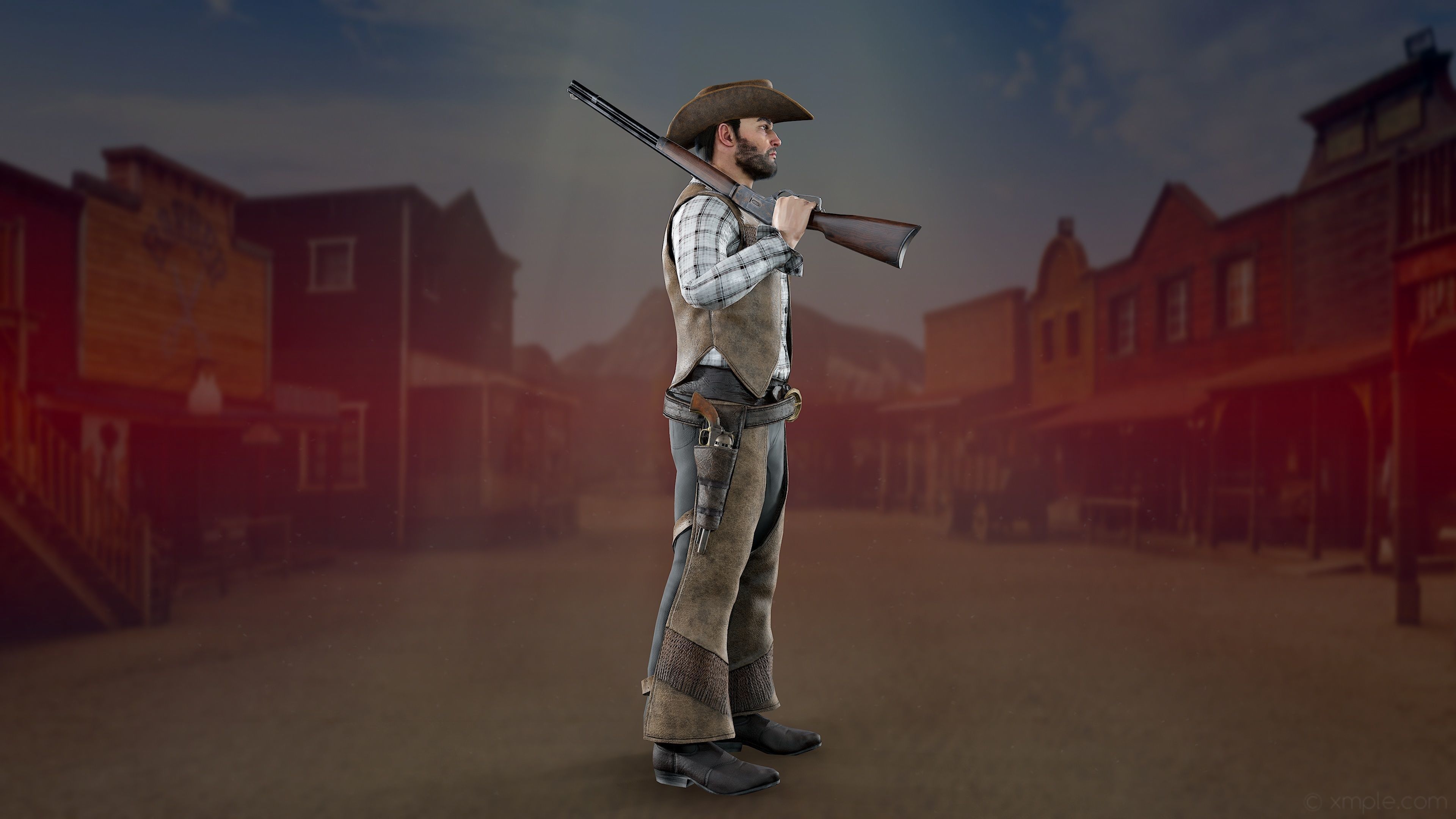 3D model Cowboy VR / AR / low-poly | CGTrader