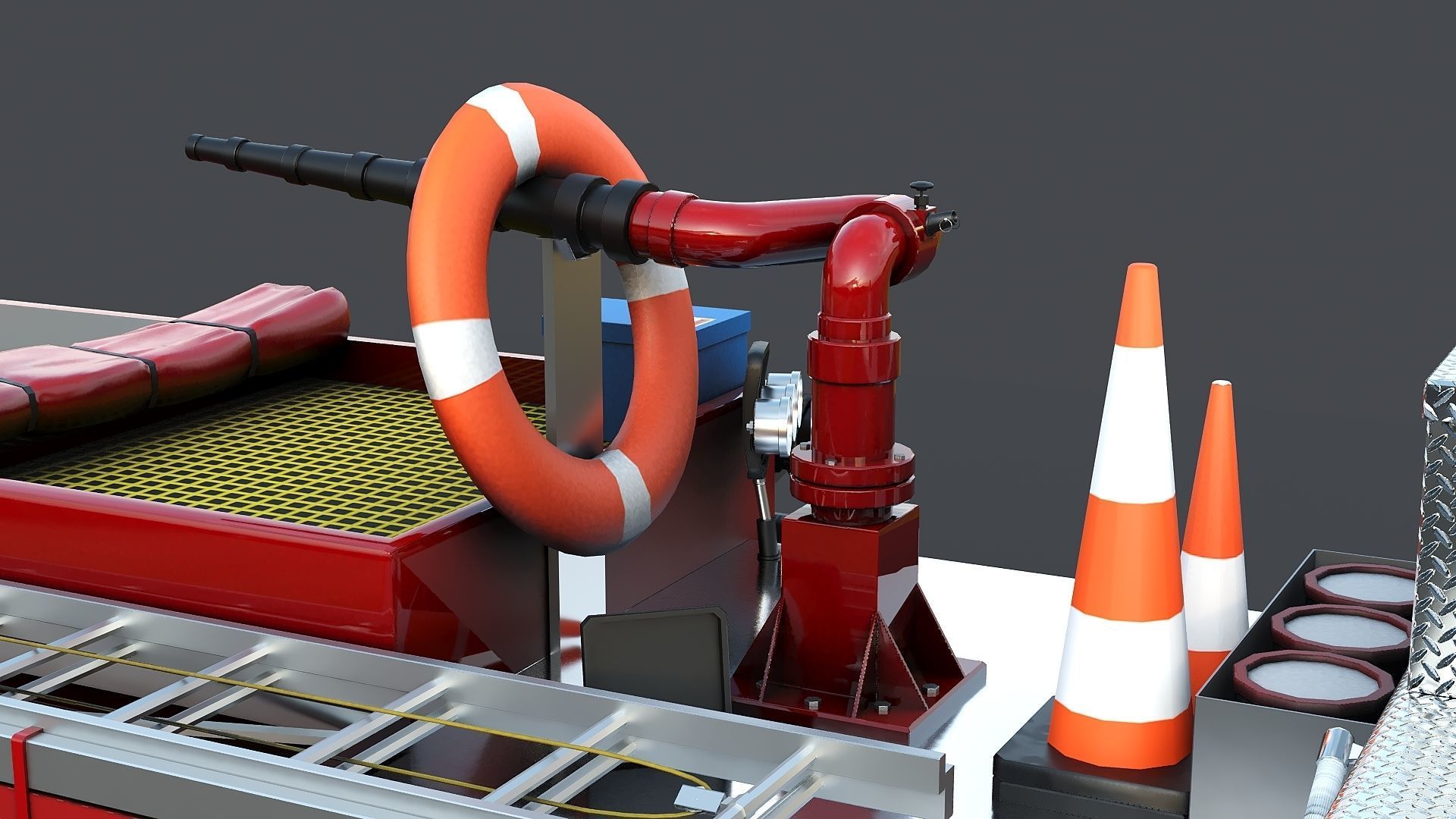 3D model Fire Truck FDNY Engine with Interior VR / AR / low-poly | CGTrader