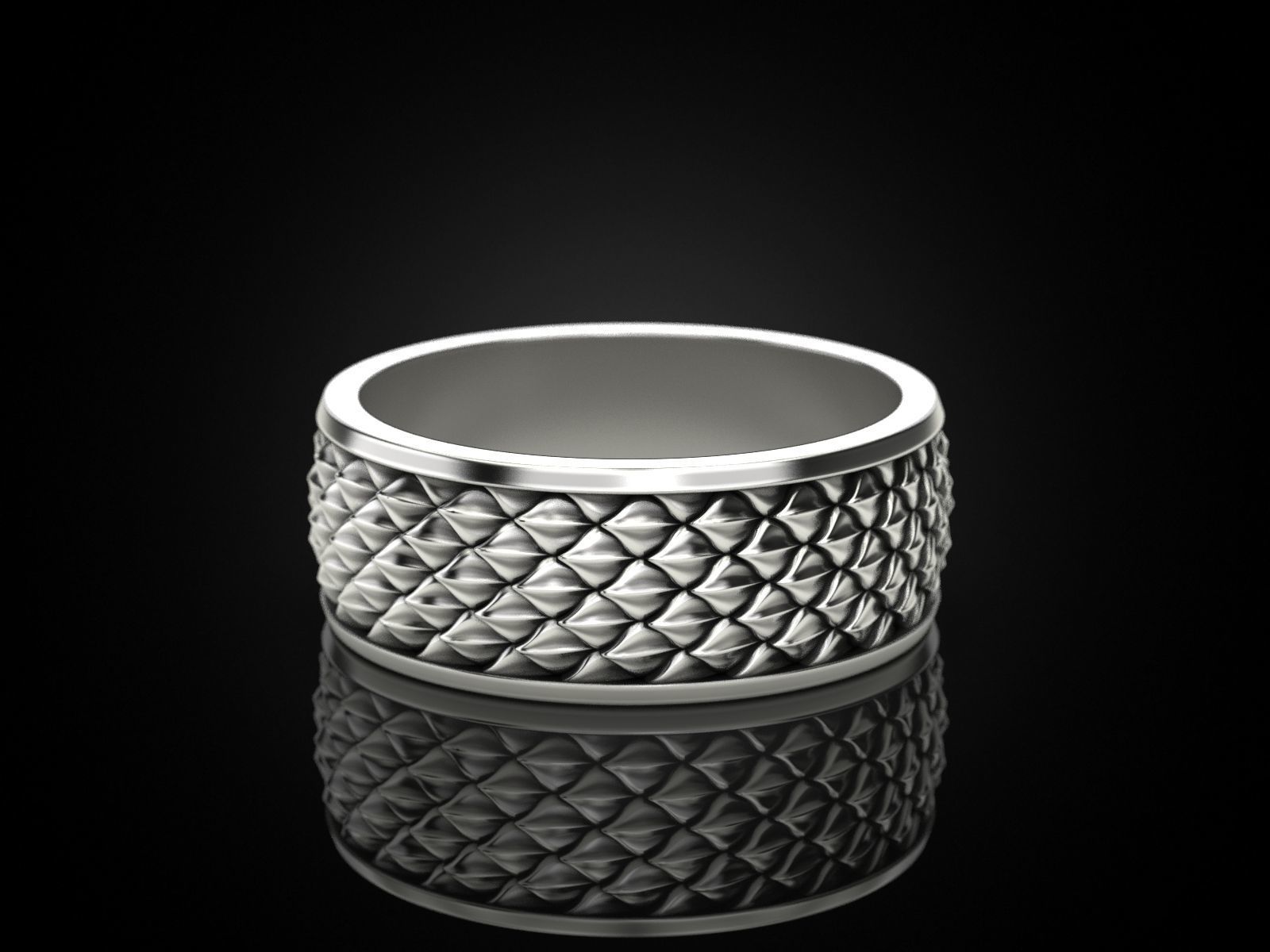 Dragon skin ring 3D model 3D printable | CGTrader
