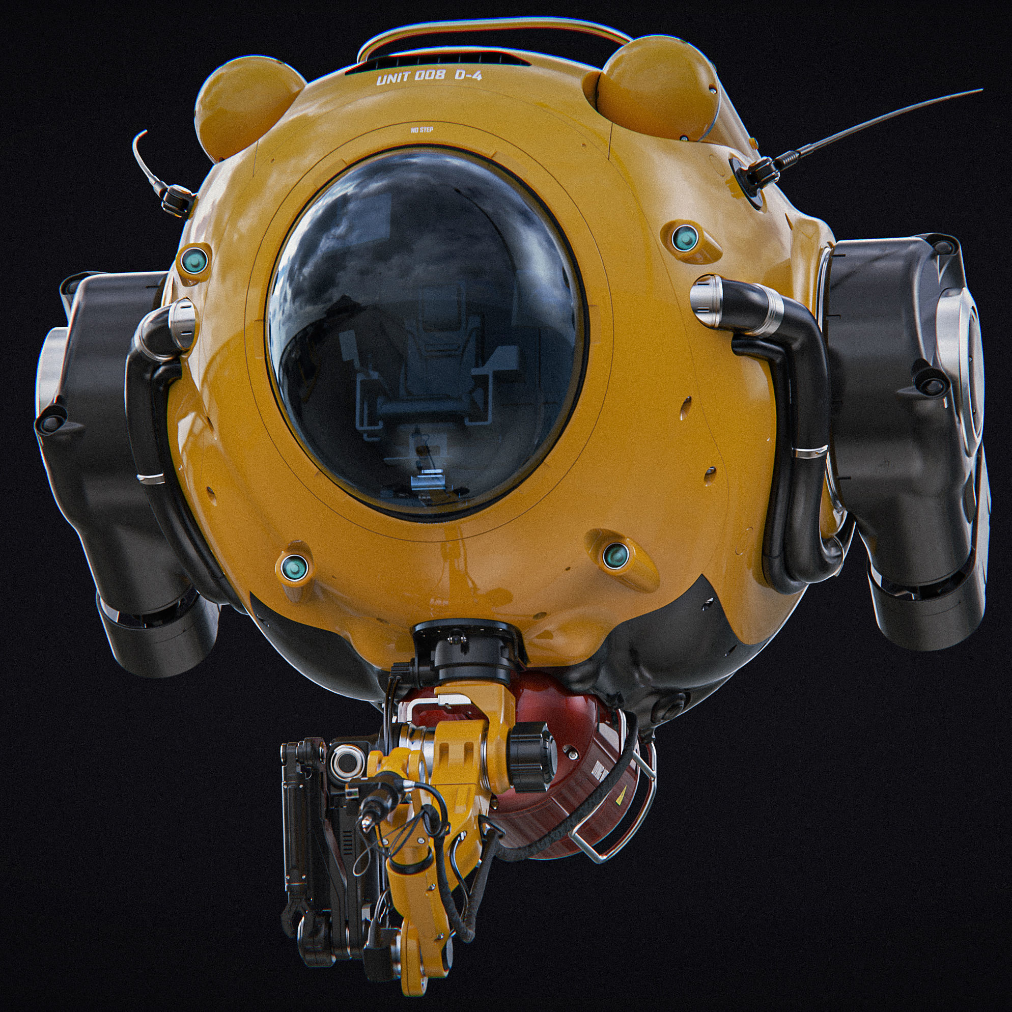 Sci Fi Submersible 3D model | CGTrader