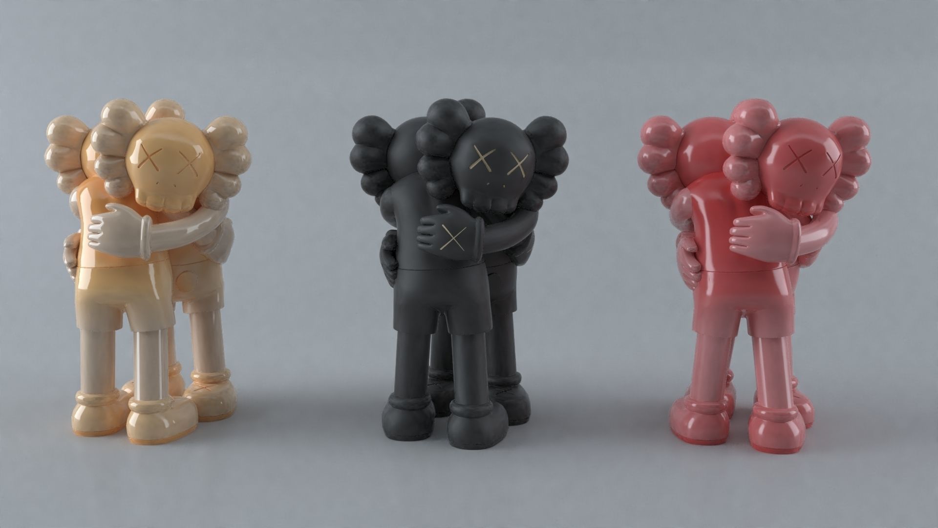 Kaws Hug 3D model 3D printable | CGTrader