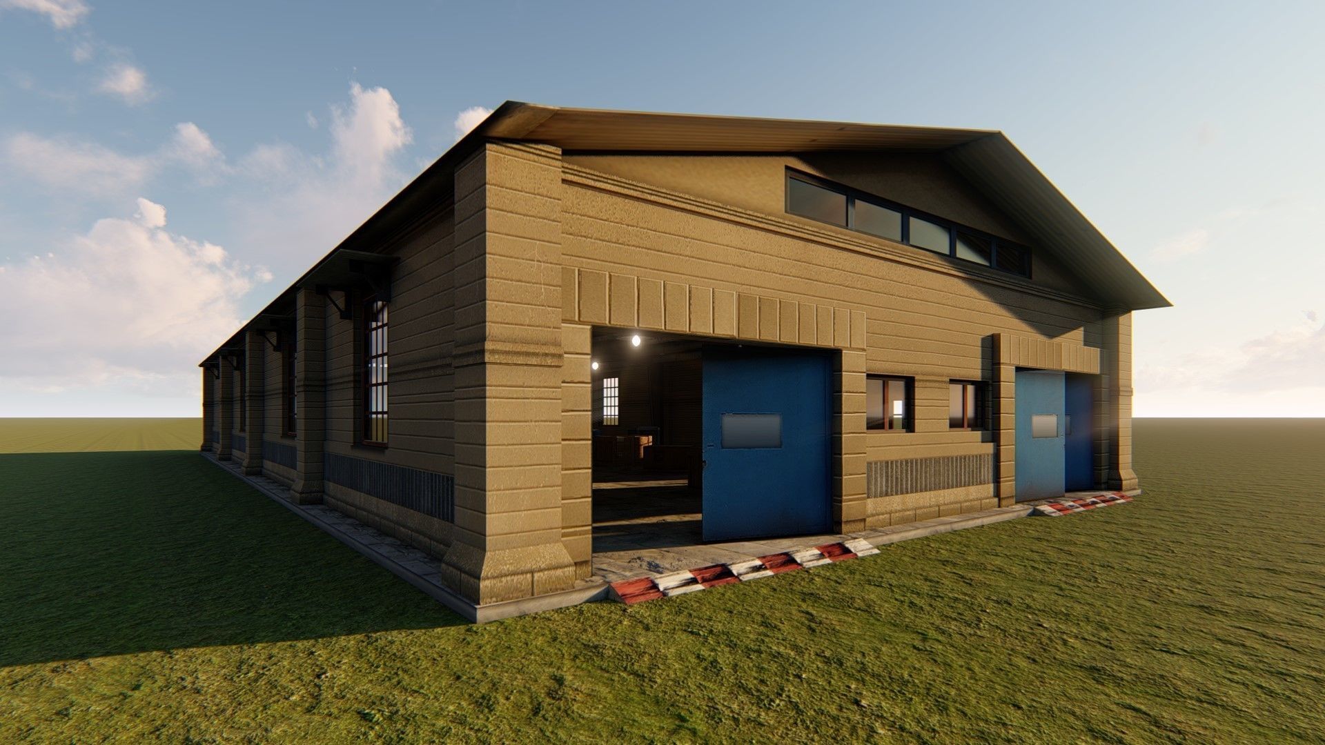 Warehouse 3D model industrial building 3D model | CGTrader