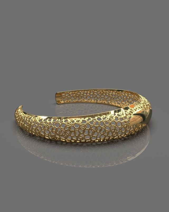 Cuff bracelet 3D model 3D printable | CGTrader
