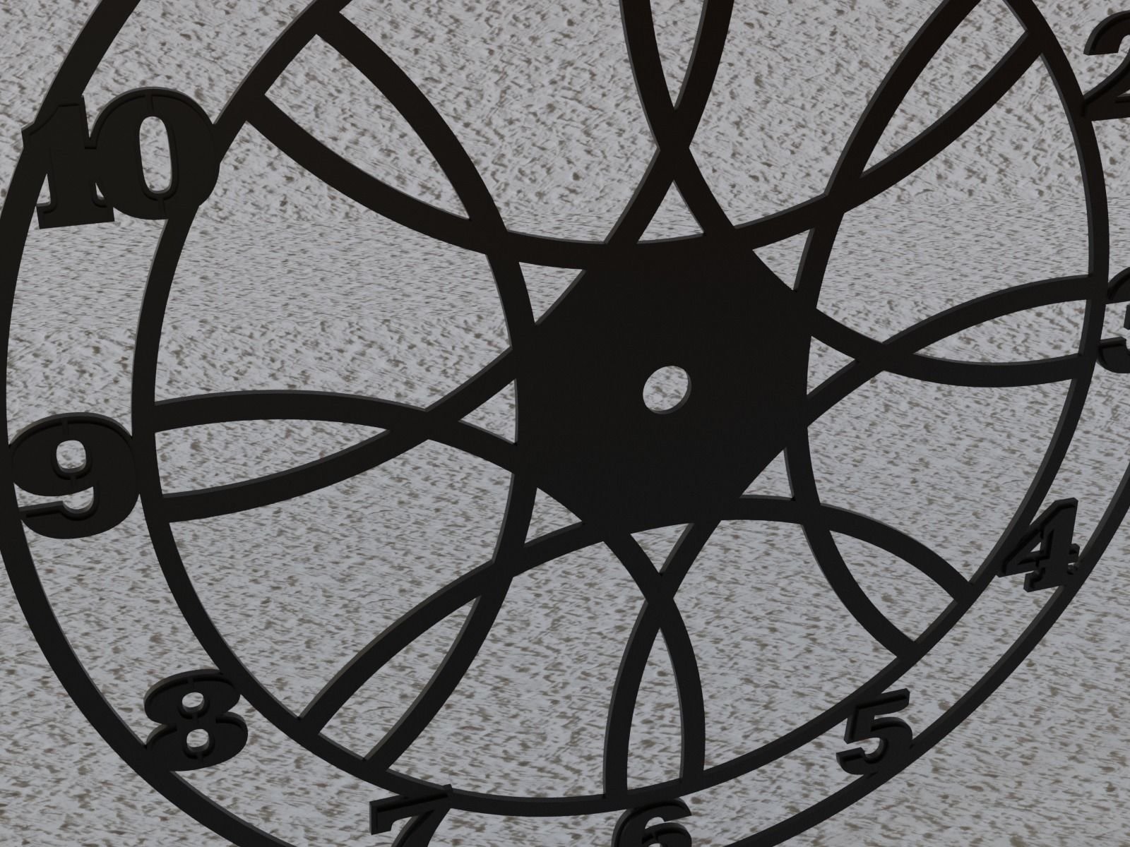 shape 2 wall clock 3D model 3D printable | CGTrader