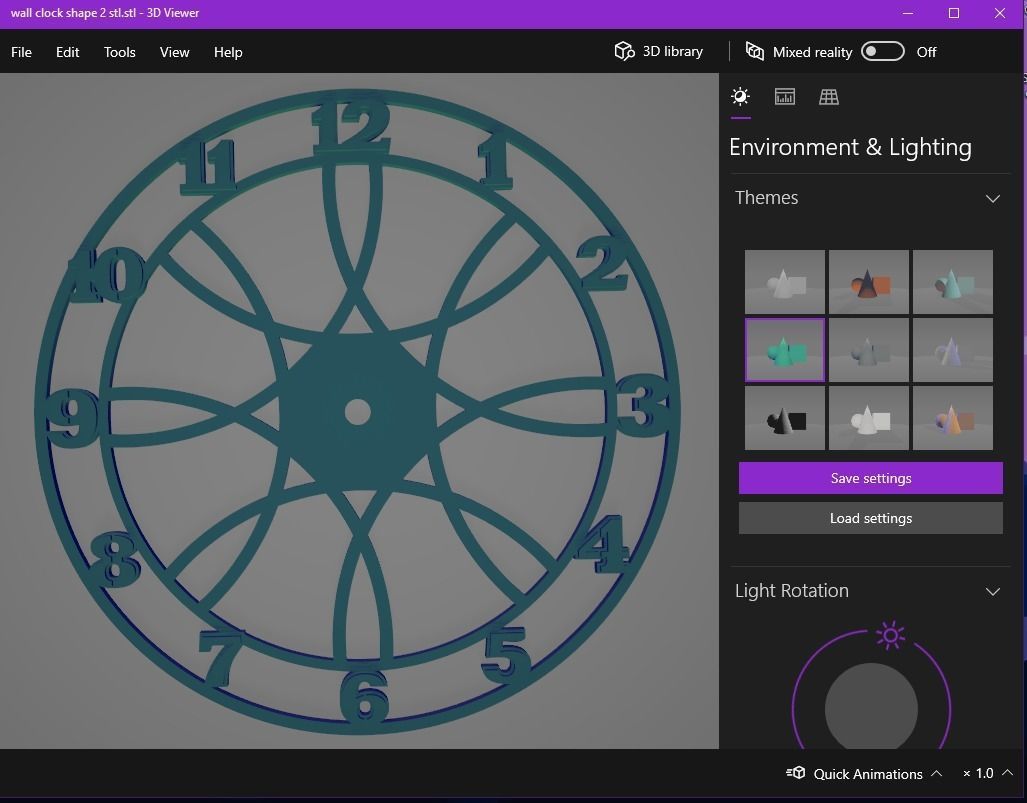 shape 2 wall clock 3D model 3D printable | CGTrader