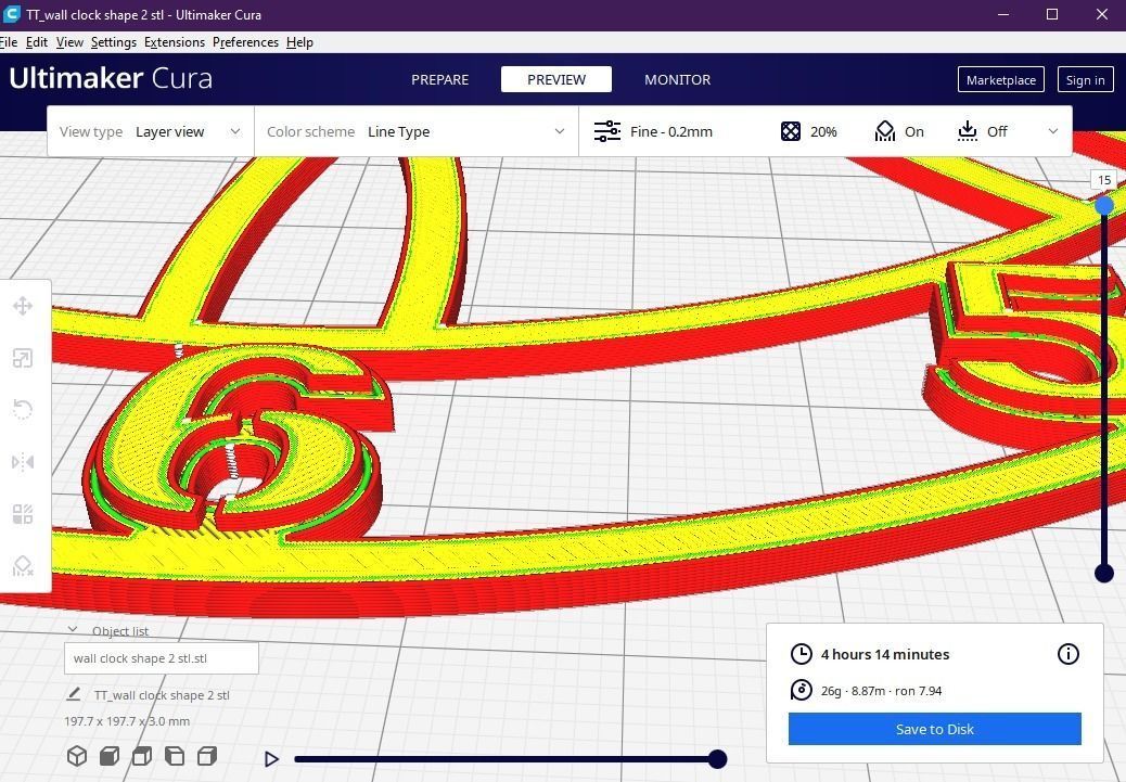 shape 2 wall clock 3D model 3D printable | CGTrader