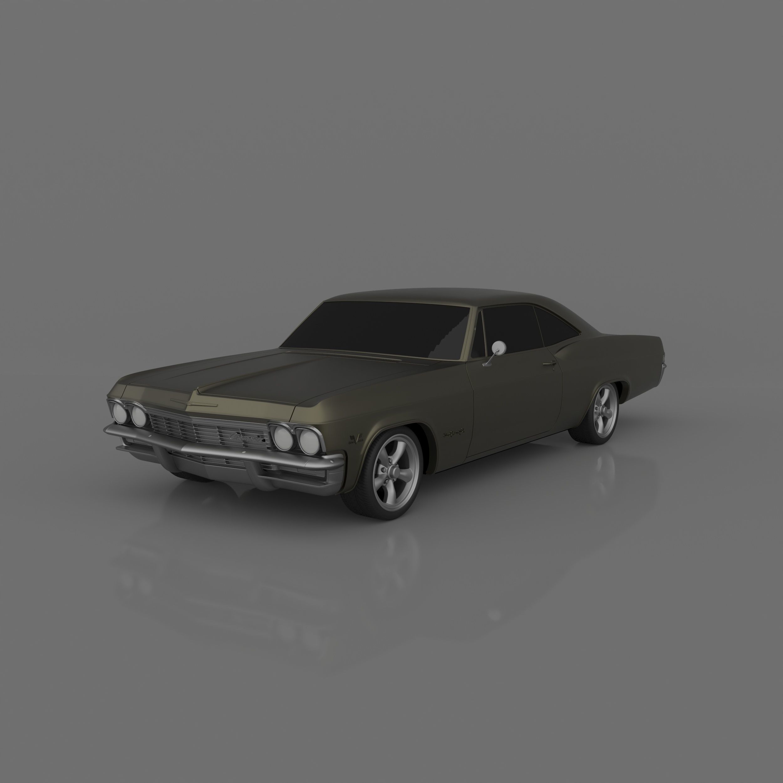 Chevrolet Impala 1965 Ready to Print STL Files 3D model 3D printable ...