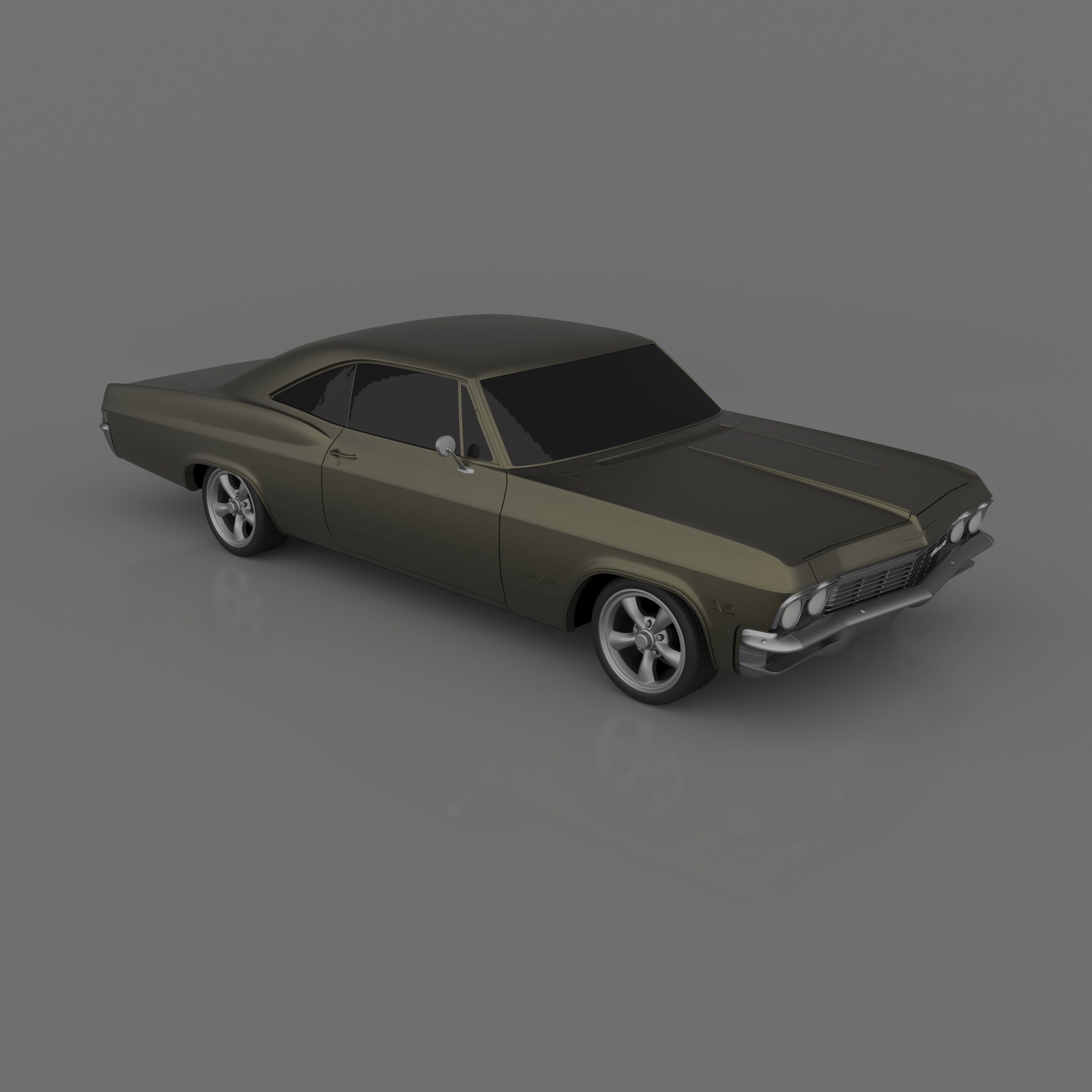 Chevrolet Impala 1965 Ready to Print STL Files 3D model 3D printable ...