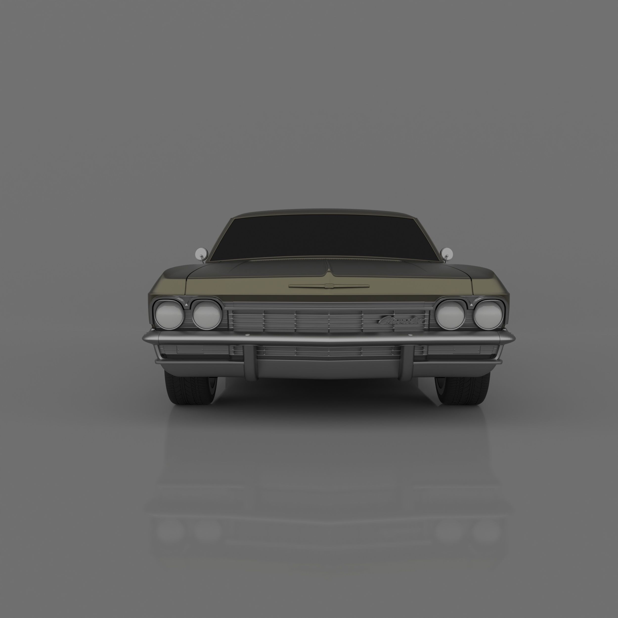 Chevrolet Impala 1965 Ready to Print STL Files 3D model 3D printable ...