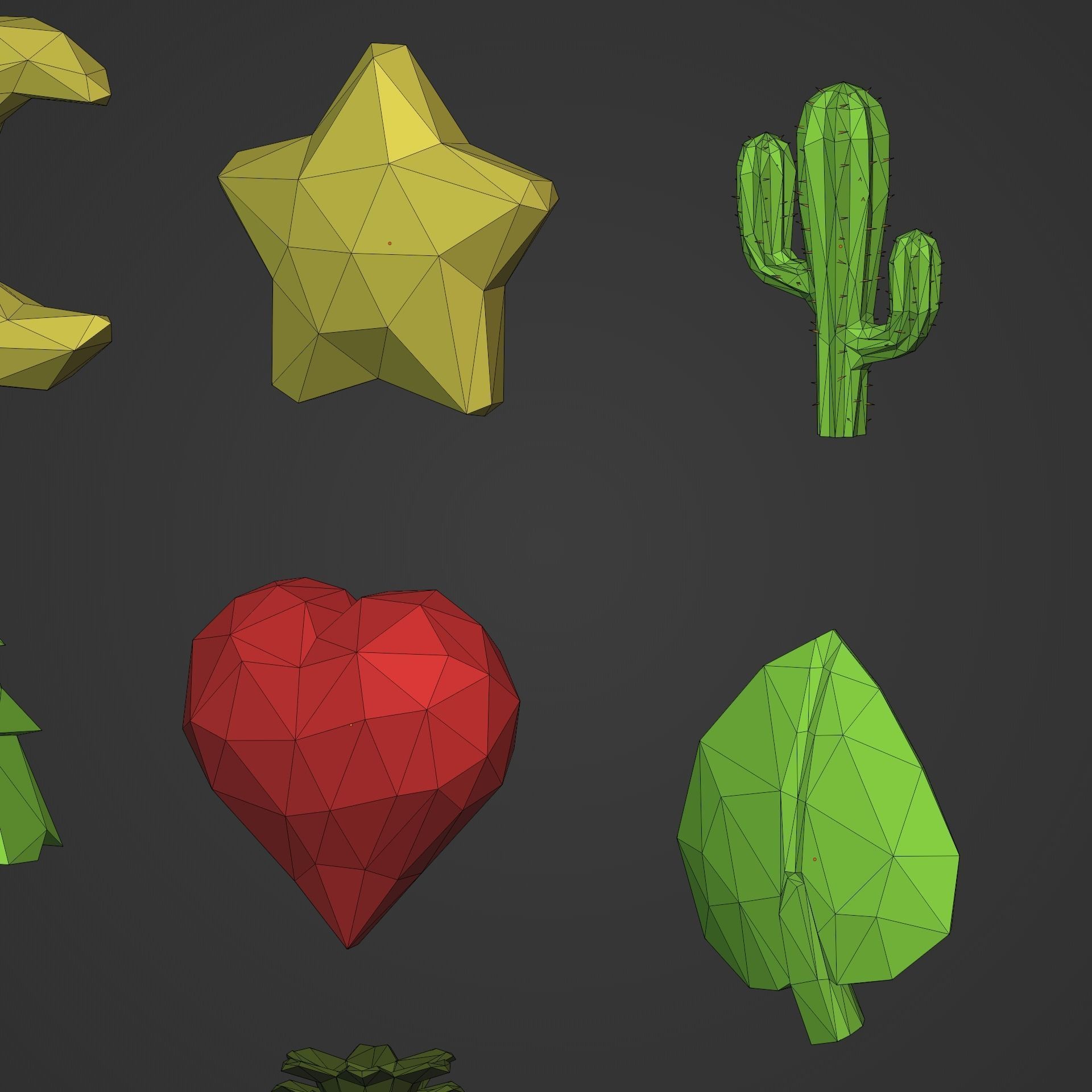 3D model Polygonal Cartoon Pack VR / AR / low-poly | CGTrader