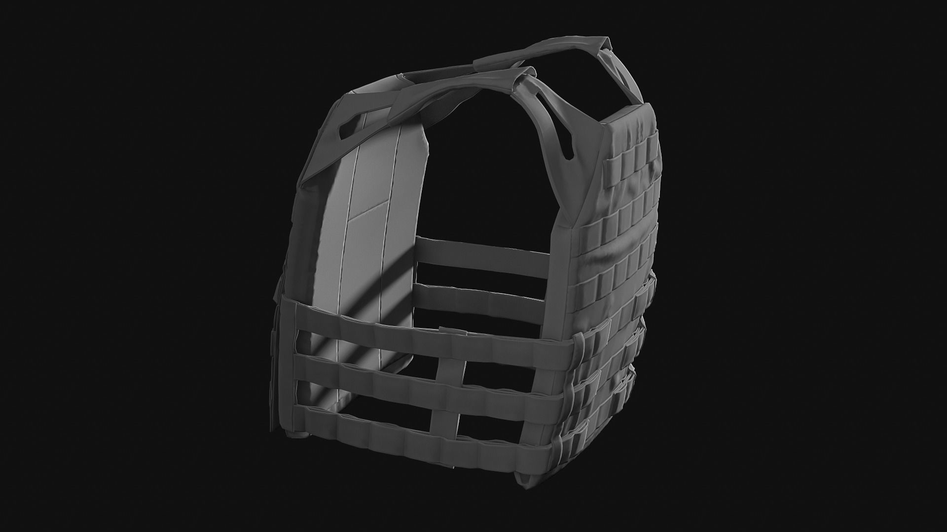 Marvelous Designer Jumpable Plate Carrier 3D model | CGTrader