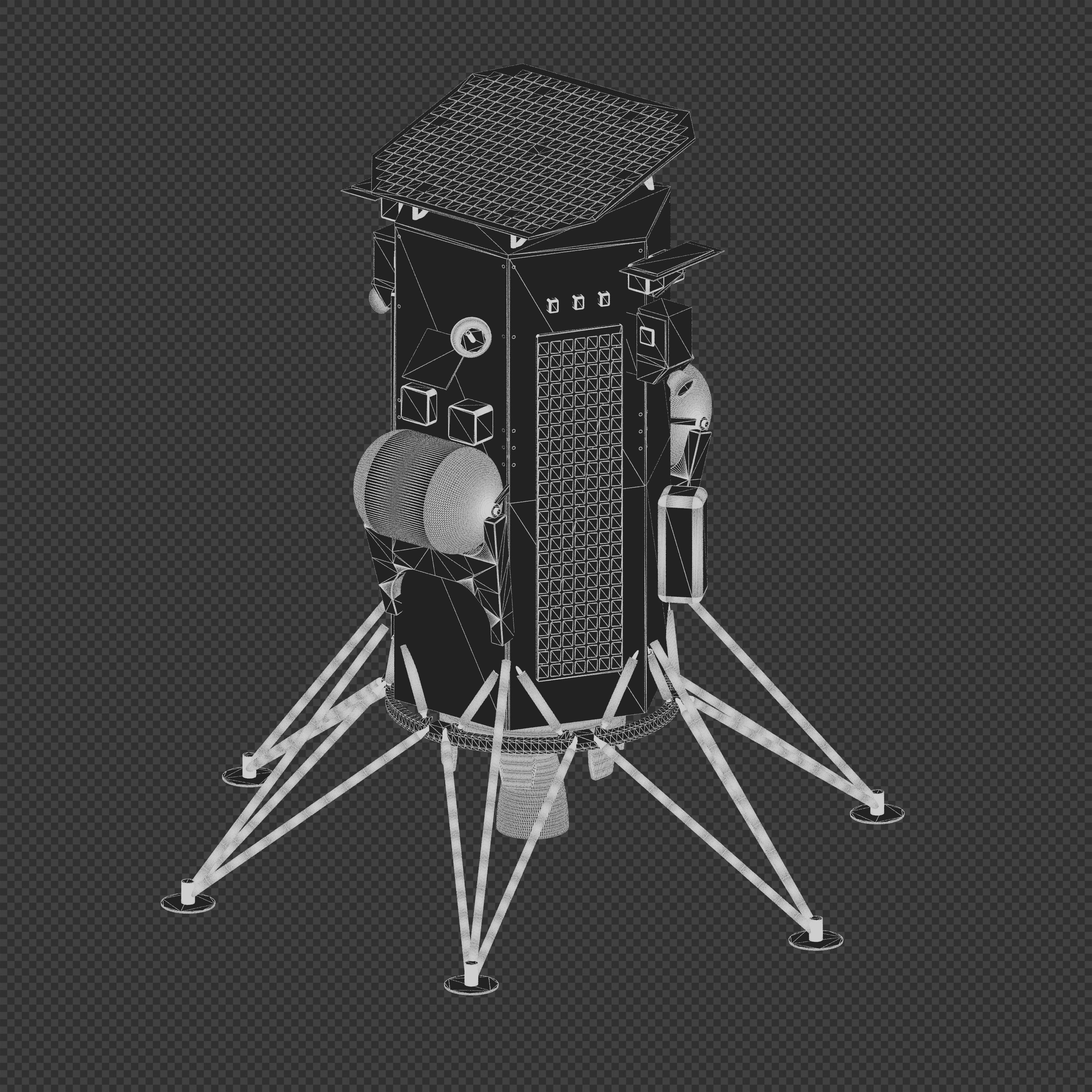 Intuitive Machines Nova-C Lander 3D model | CGTrader
