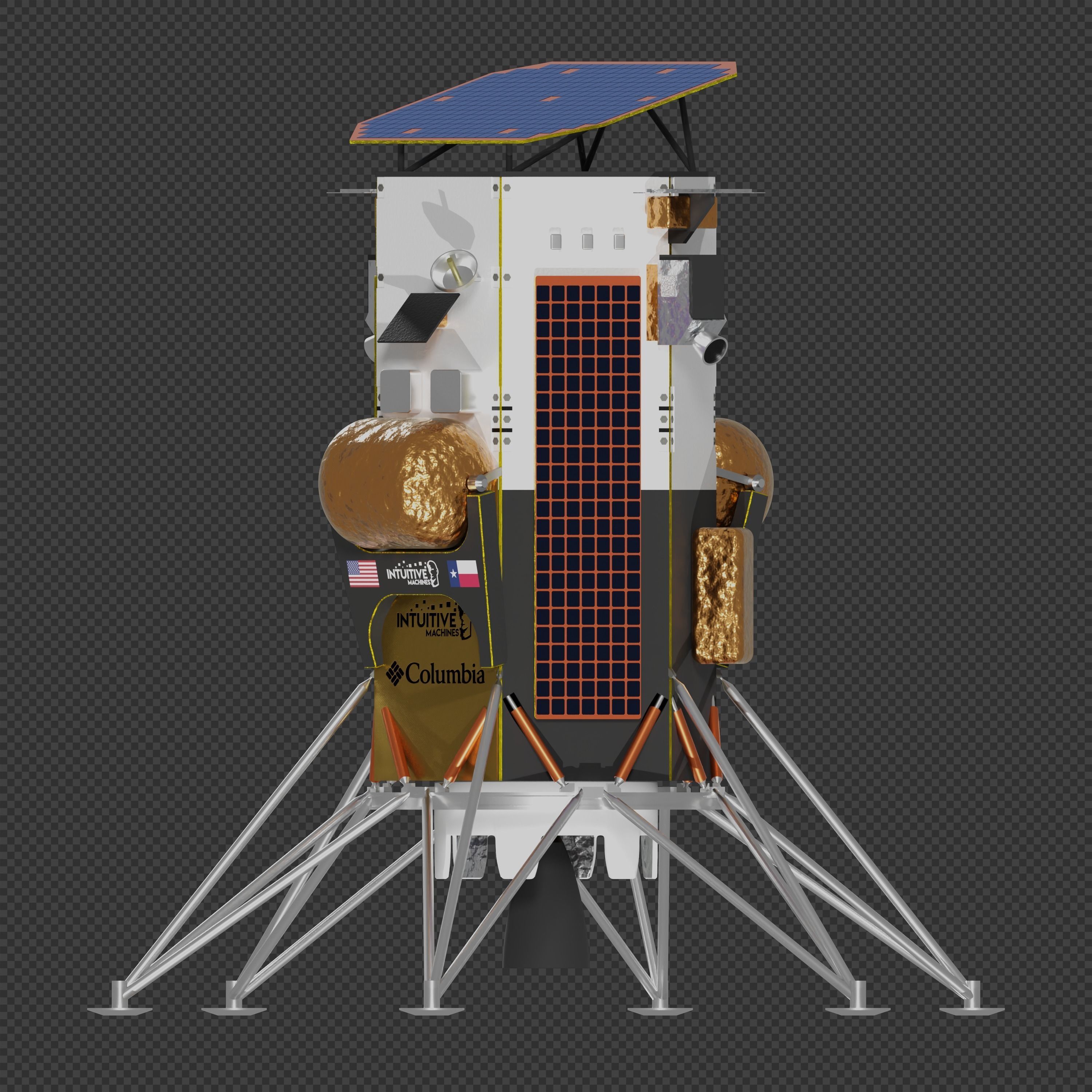 Intuitive Machines Nova-C Lander 3D model | CGTrader