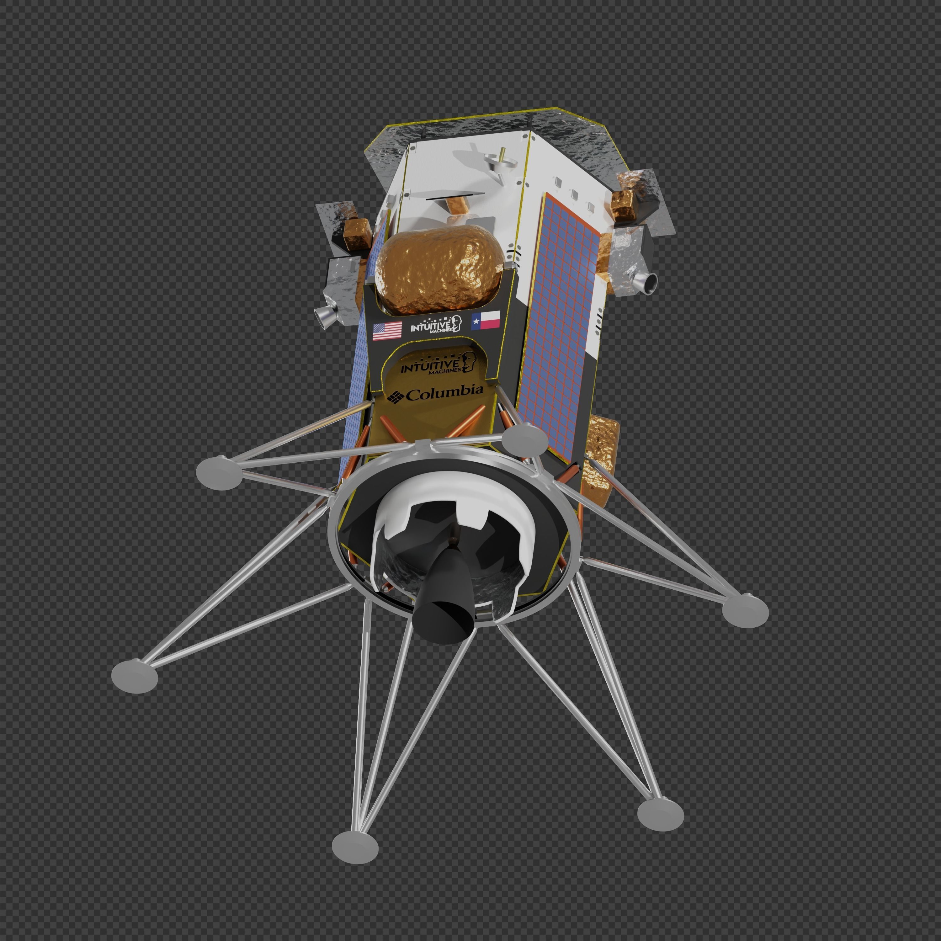 Intuitive Machines Nova-C Lander 3D model | CGTrader
