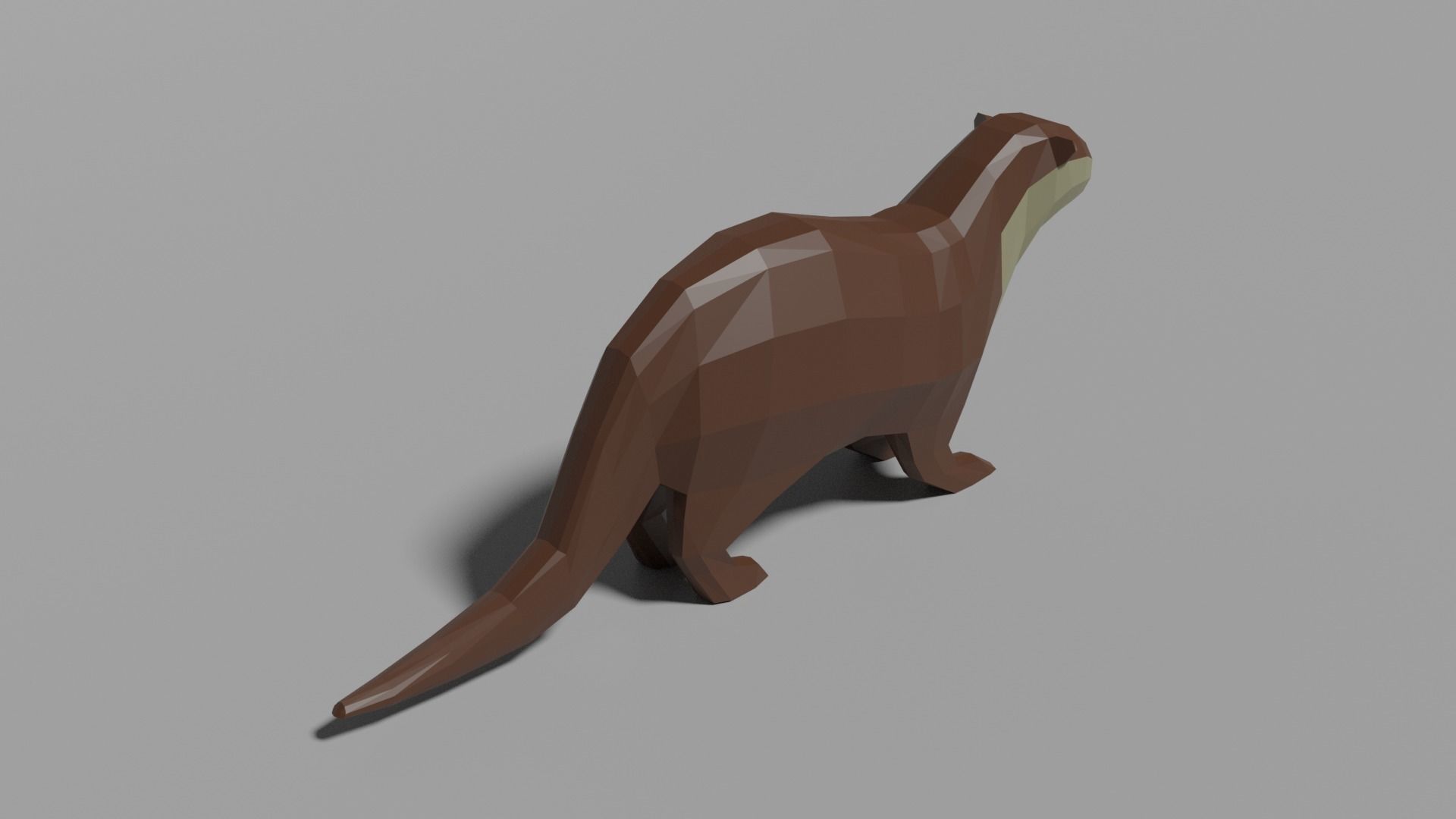 3D model Low-poly Otter VR / AR / low-poly | CGTrader