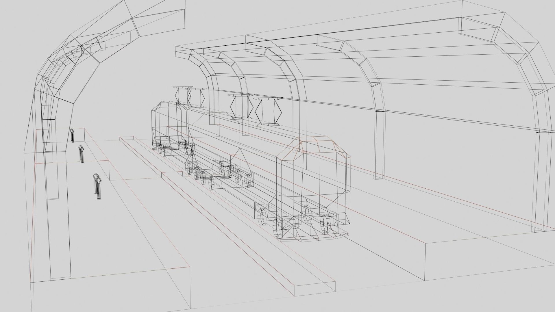 Train Station free VR / AR / low-poly 3D model | CGTrader