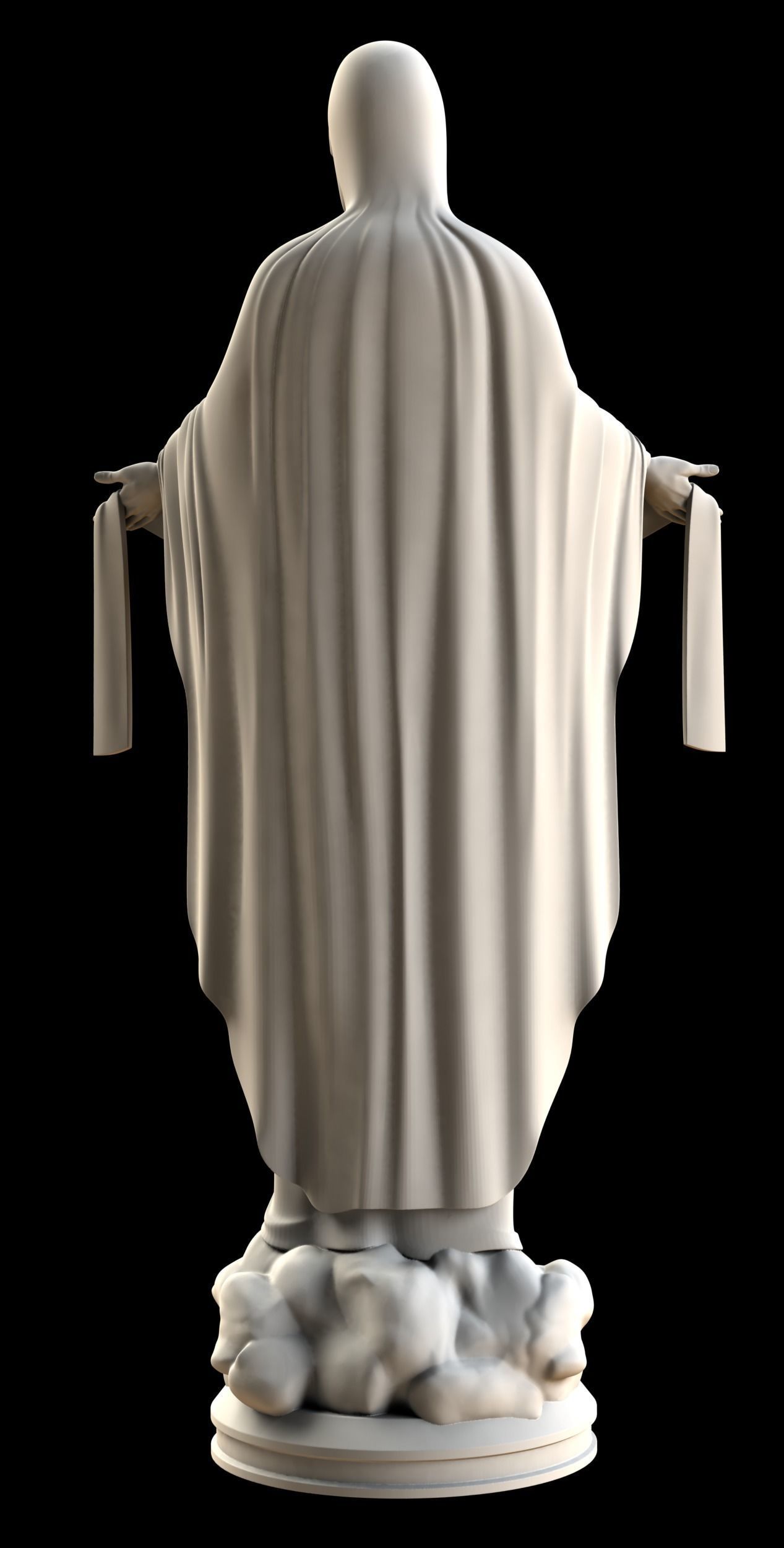 statue of Our Lady of the Intercession 3D model 3D printable | CGTrader