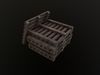3D model A ruined stack of inverted old one-sided pallets with 3 ...