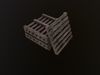 3D model A ruined stack of inverted old one-sided pallets with 3 ...