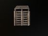 3D model Beveled stack of old universal pallets with 3 supports VR / AR ...