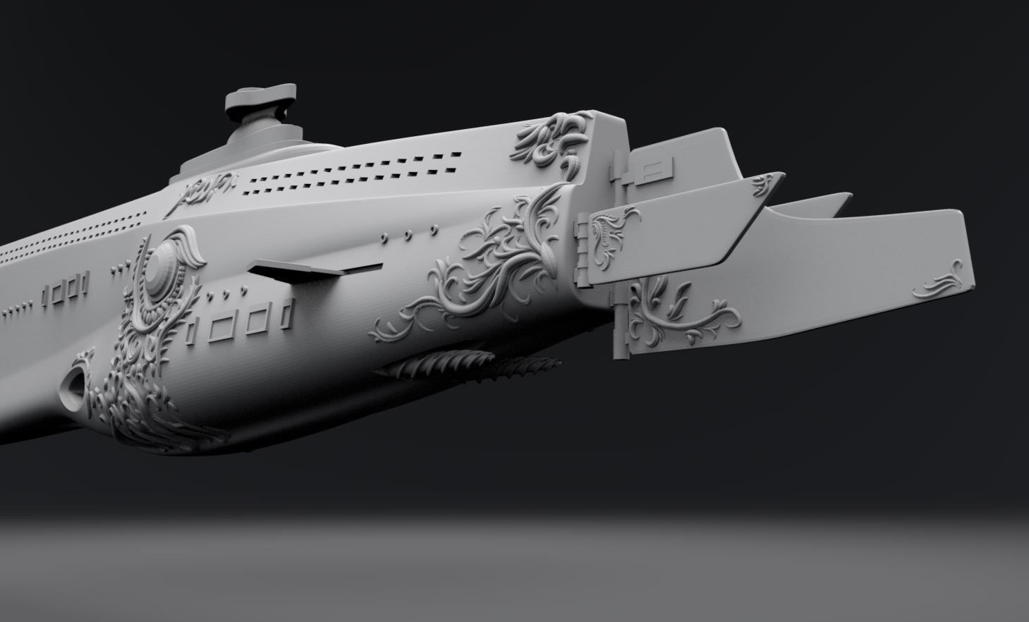 Nautilus Submarine Scale model 3D model 3D printable | CGTrader