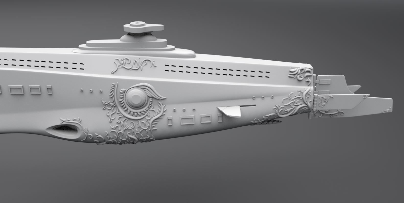 Nautilus Submarine Scale model 3D model 3D printable | CGTrader