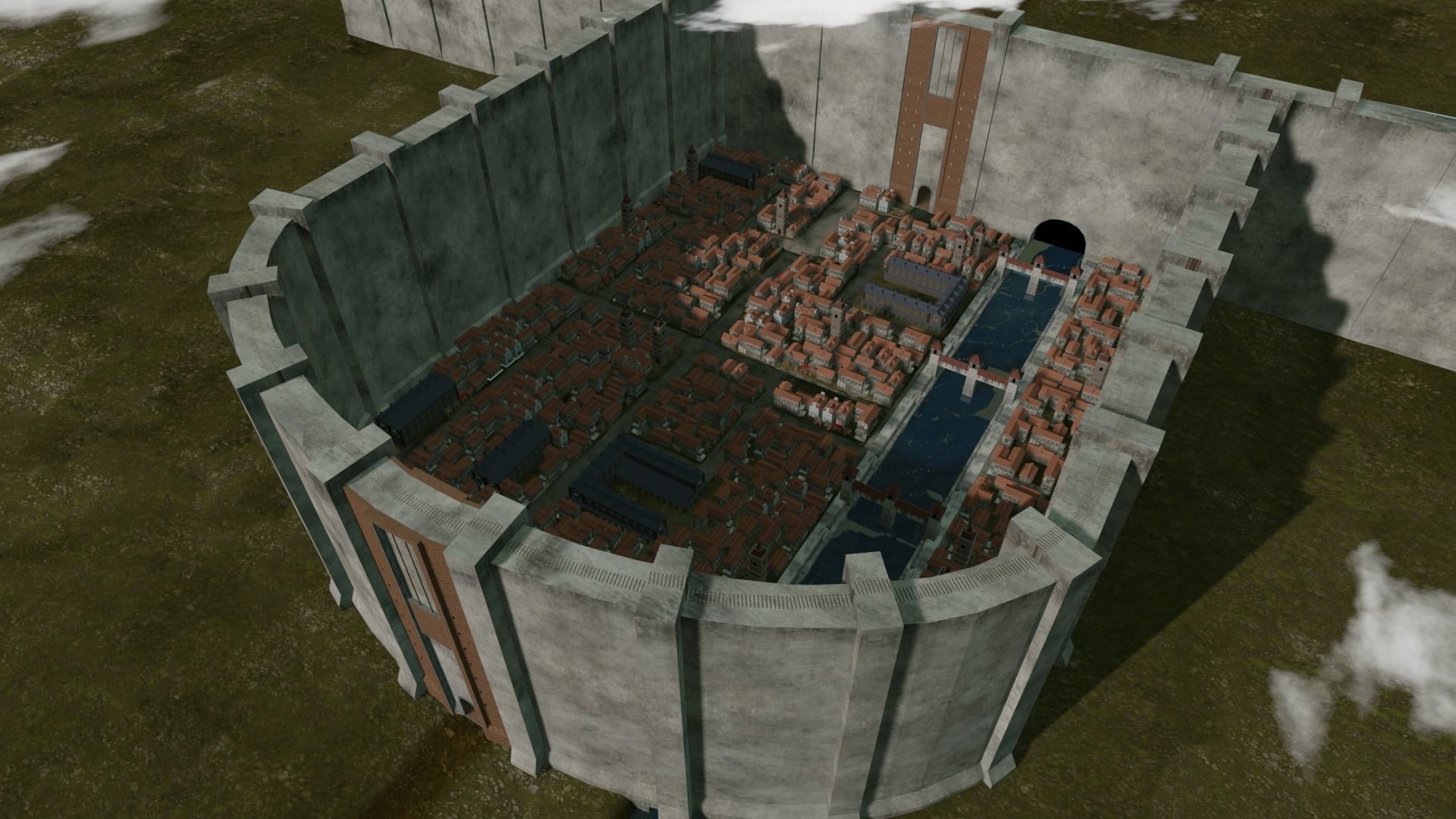 City Attack Of Titan - The wall Maria 3D model | CGTrader