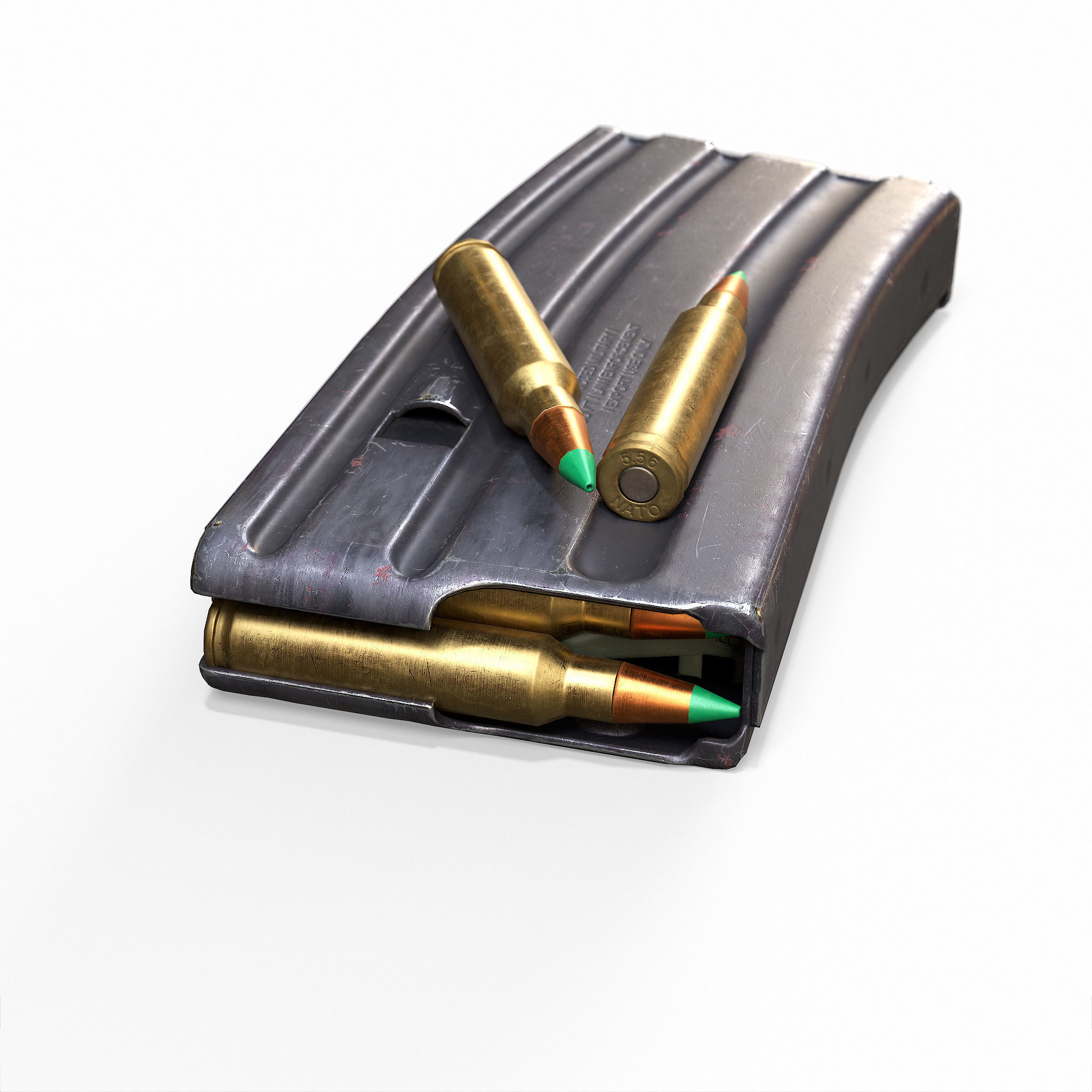 3D model AR-15 Alloy Magazine 20-Round VR / AR / low-poly | CGTrader