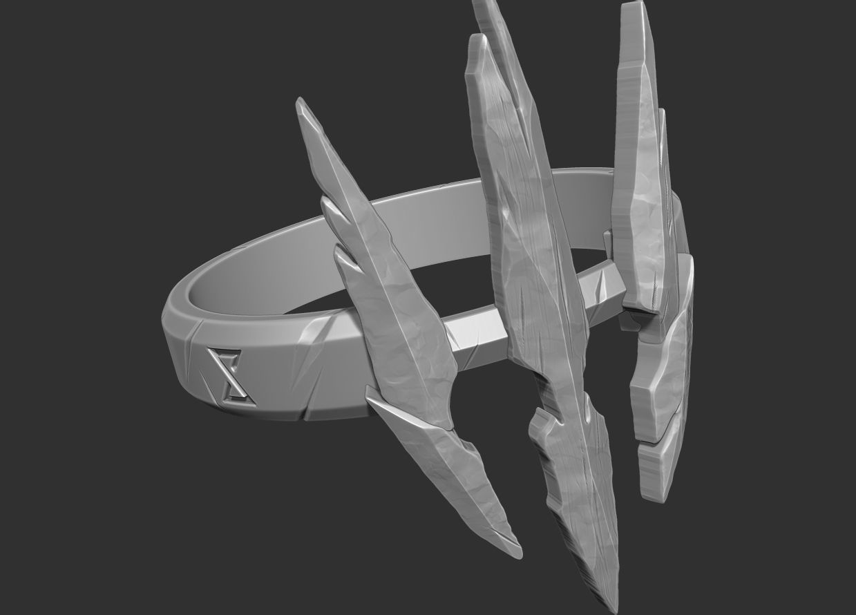 Witcher Wild Hunt Ring 3D model 3D printable | CGTrader