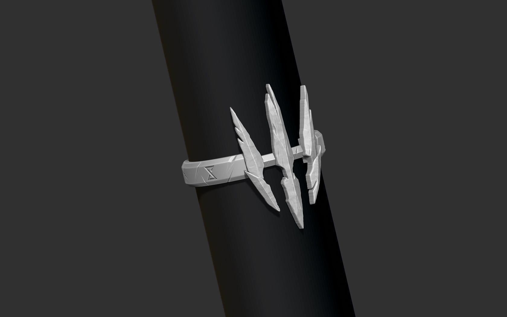 Witcher Wild Hunt Ring 3D model 3D printable | CGTrader