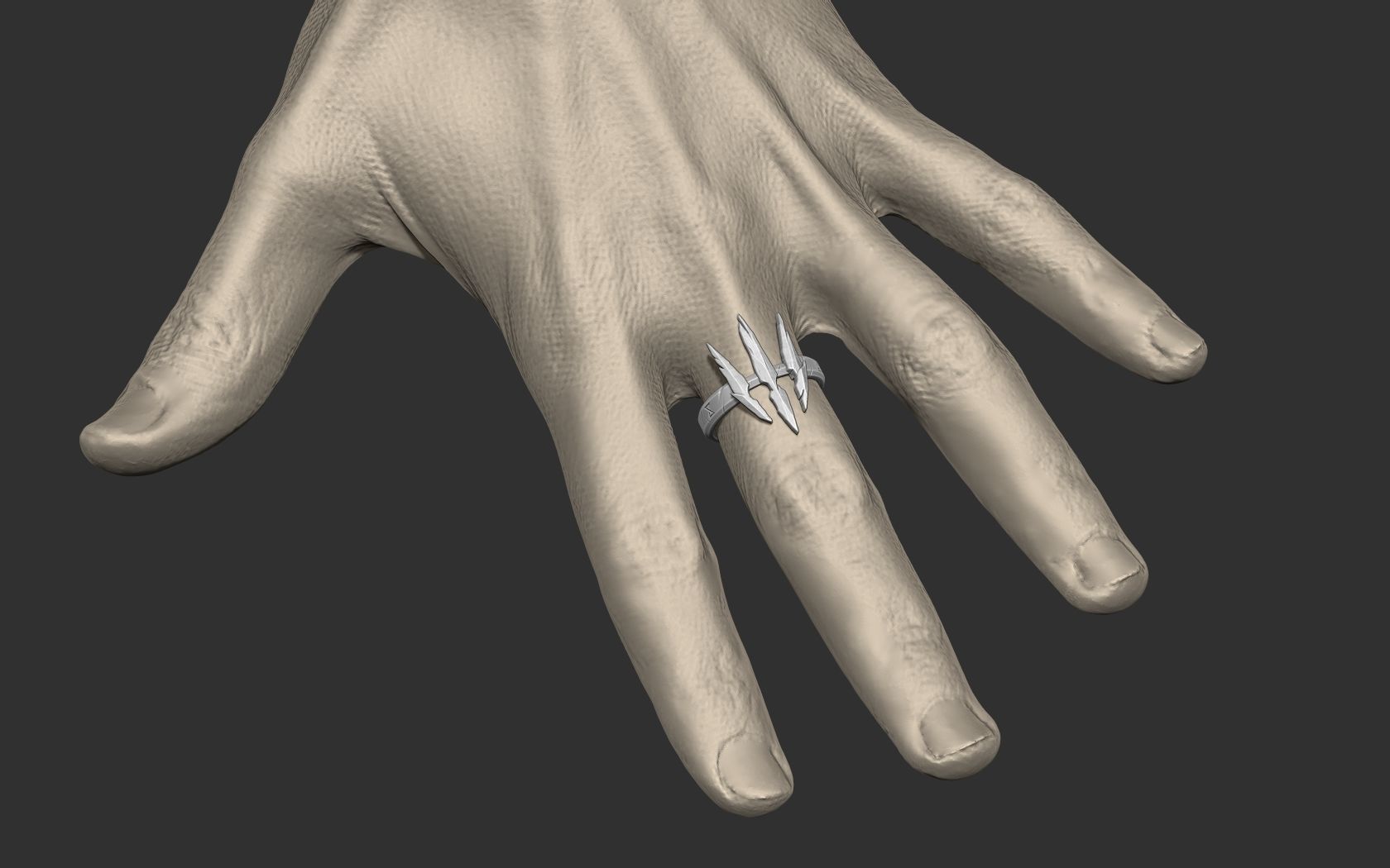 Witcher Wild Hunt Ring 3D model 3D printable | CGTrader