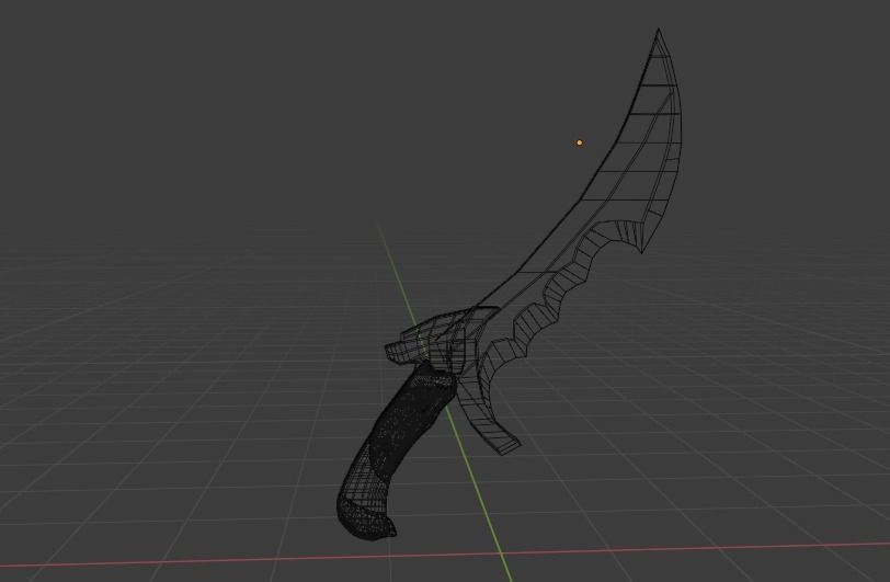 sword with gold handle free 3D model | CGTrader