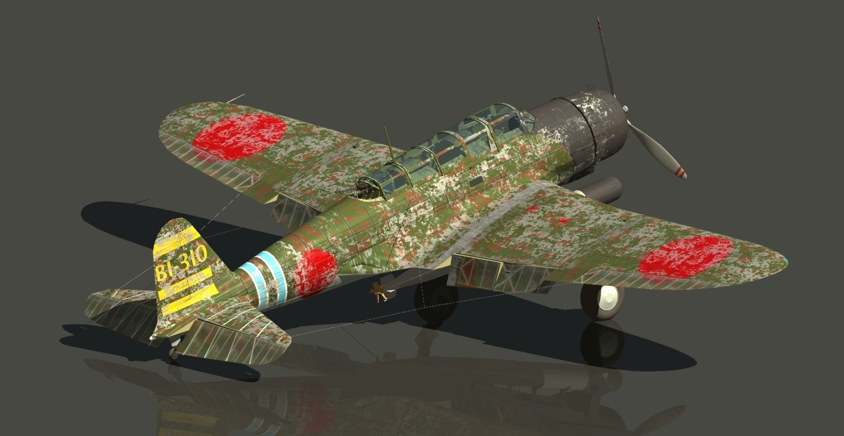 INJ NAKAJIMA B5N2 Kate 3D model | CGTrader