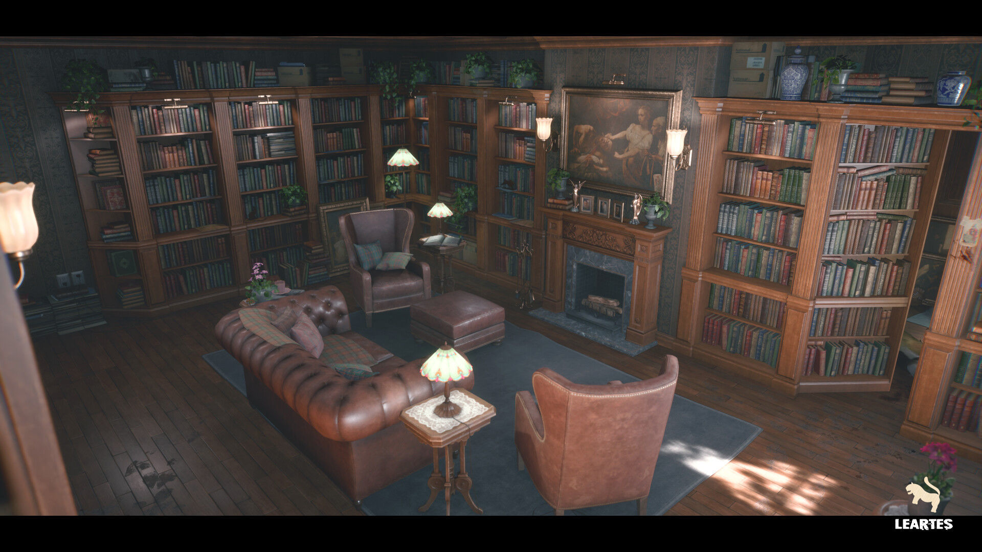 3D model Abandoned Horror Mansion Interior VR / AR / low-poly | CGTrader