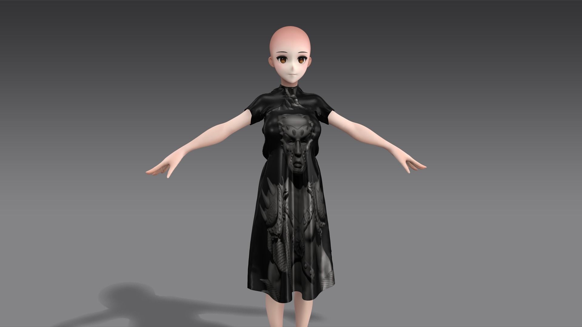 3D model Heavy metal dress VR / AR / low-poly | CGTrader