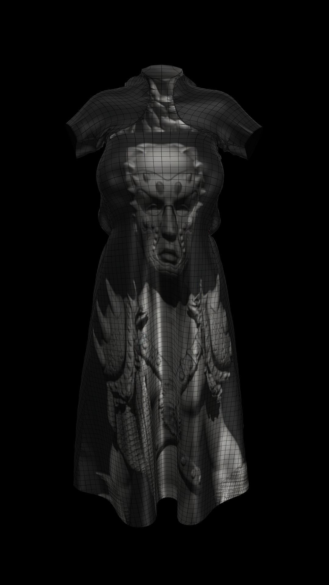 3D model Heavy metal dress VR / AR / low-poly | CGTrader