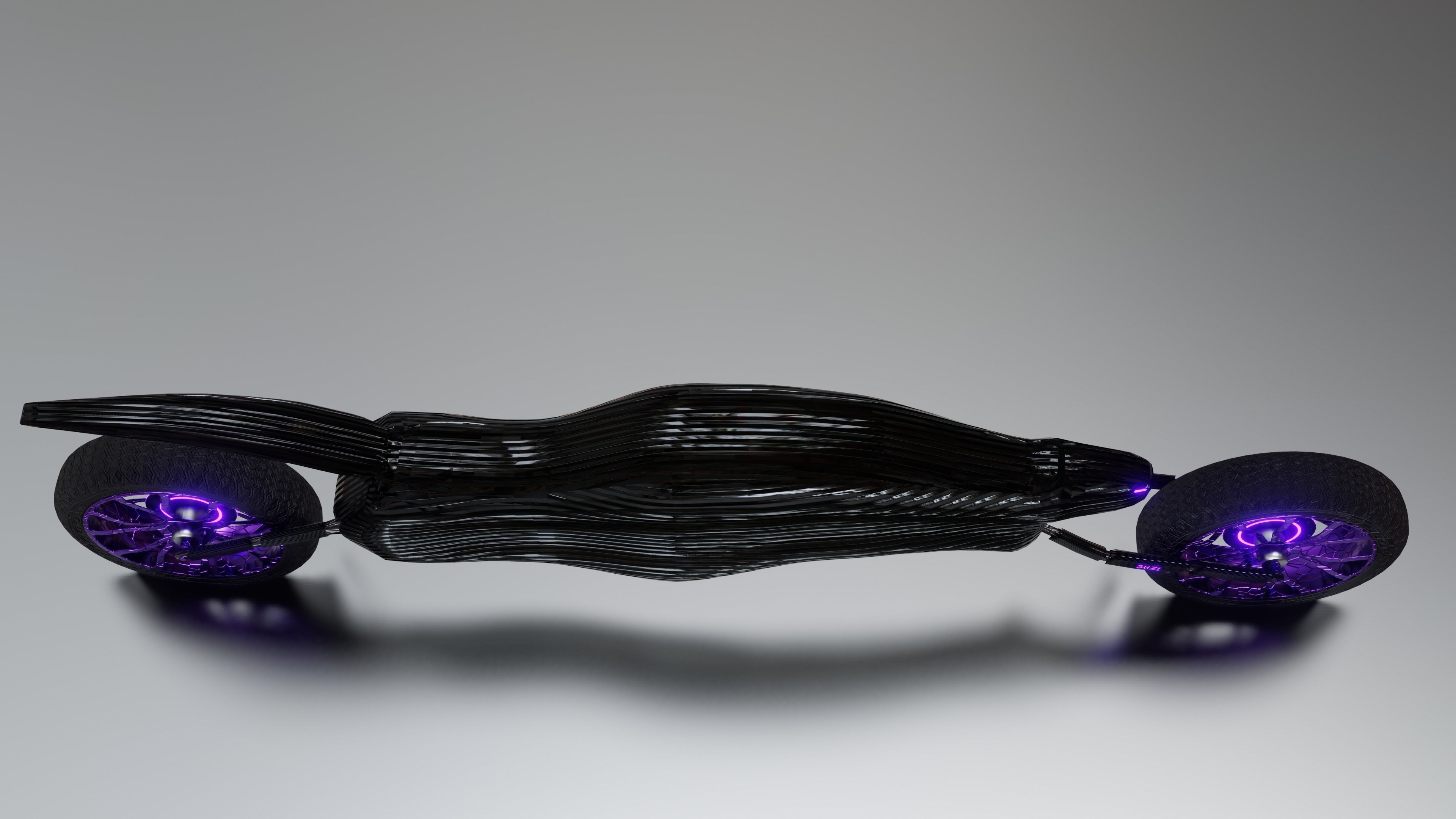 3D model Black Panther Unmanned Motorcycle VR / AR / low-poly | CGTrader